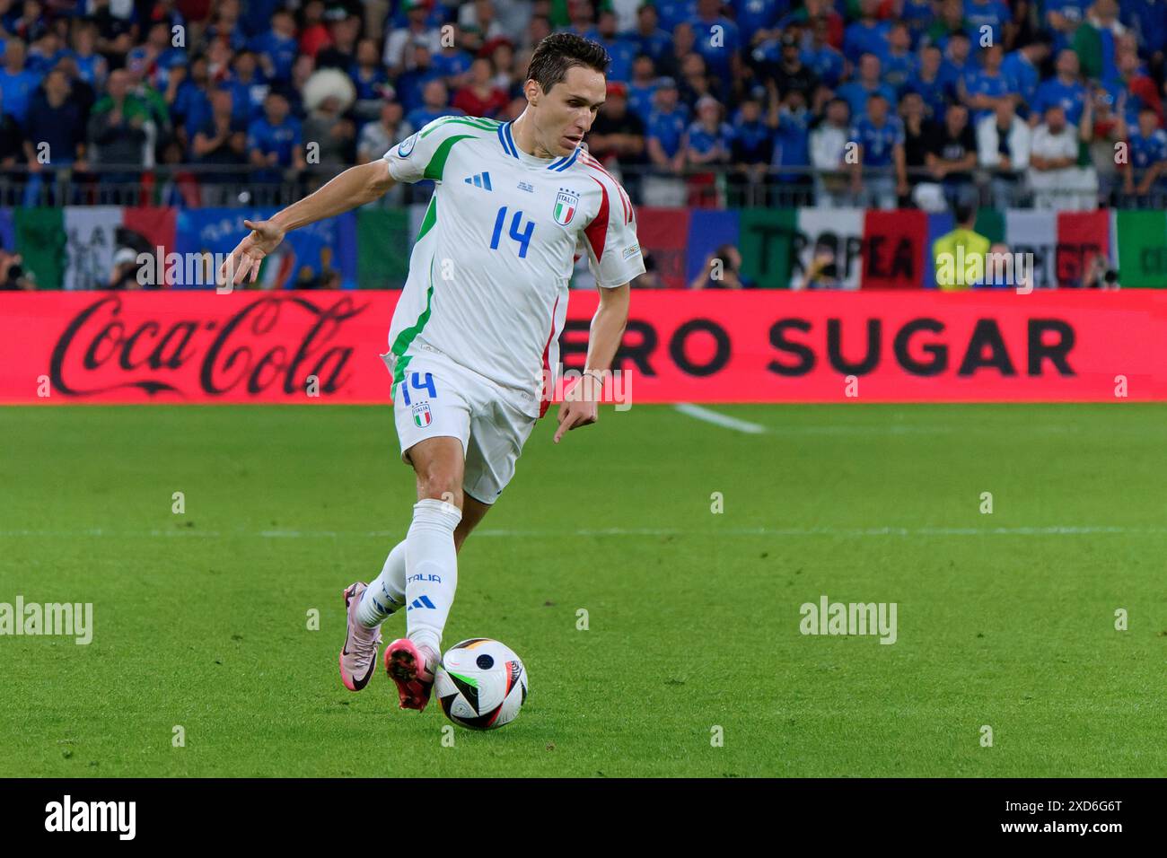 Federico Chiesa of Italy during UEFA Euro 2024 - Spain vs Italy, UEFA ...