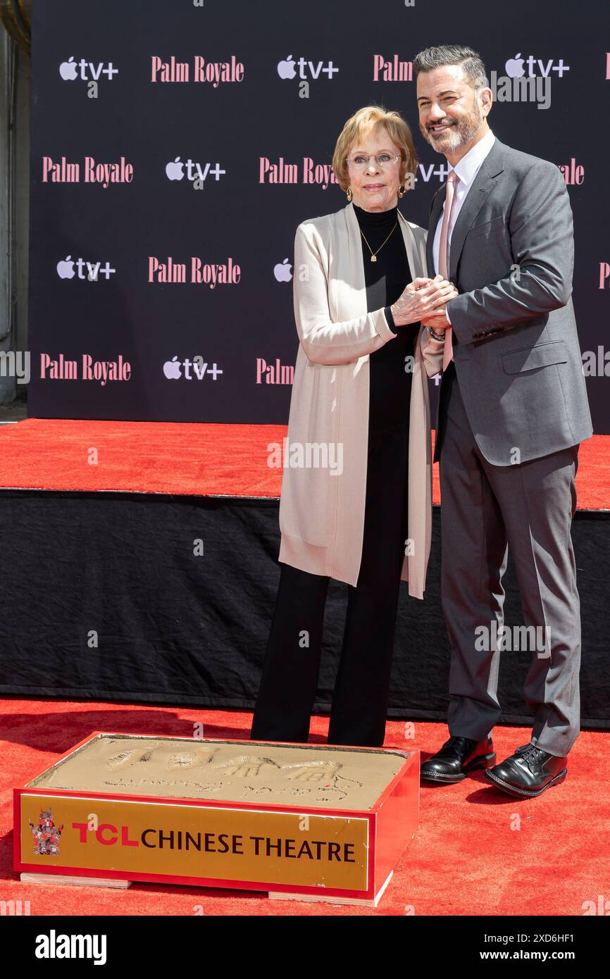 Hollywood, USA. 20th June, 2024. Carol Burnett and Jimmy Kimmel attends ...