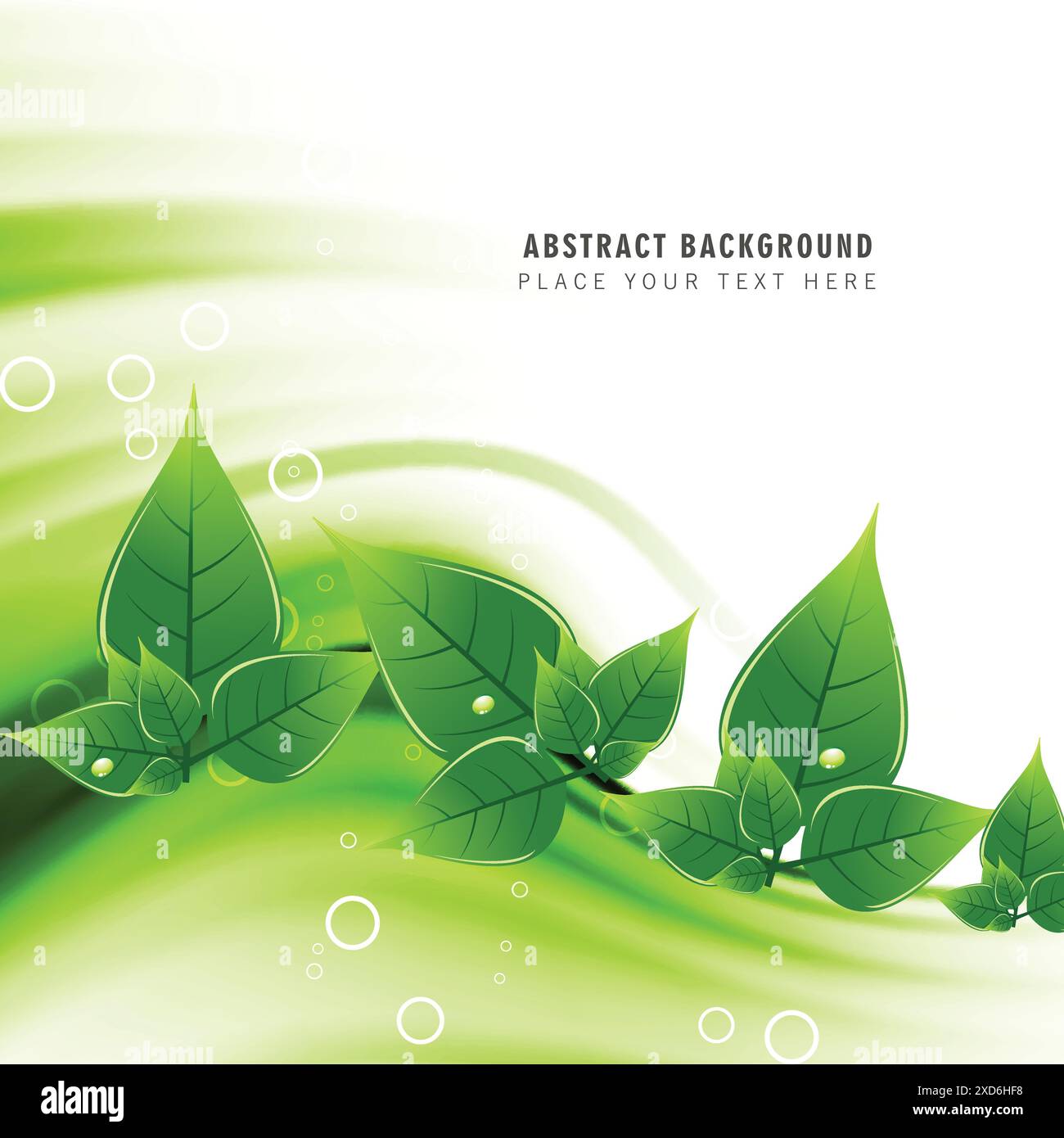 green ecology background vector design illustration Stock Vector Image ...