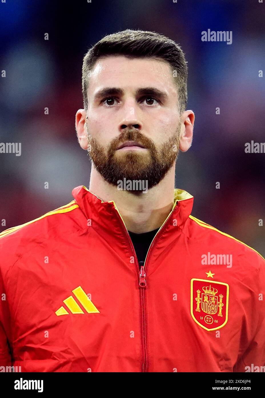 Spain goalkeeper Unai Simon during the UEFA Euro 2024 Group B match at ...