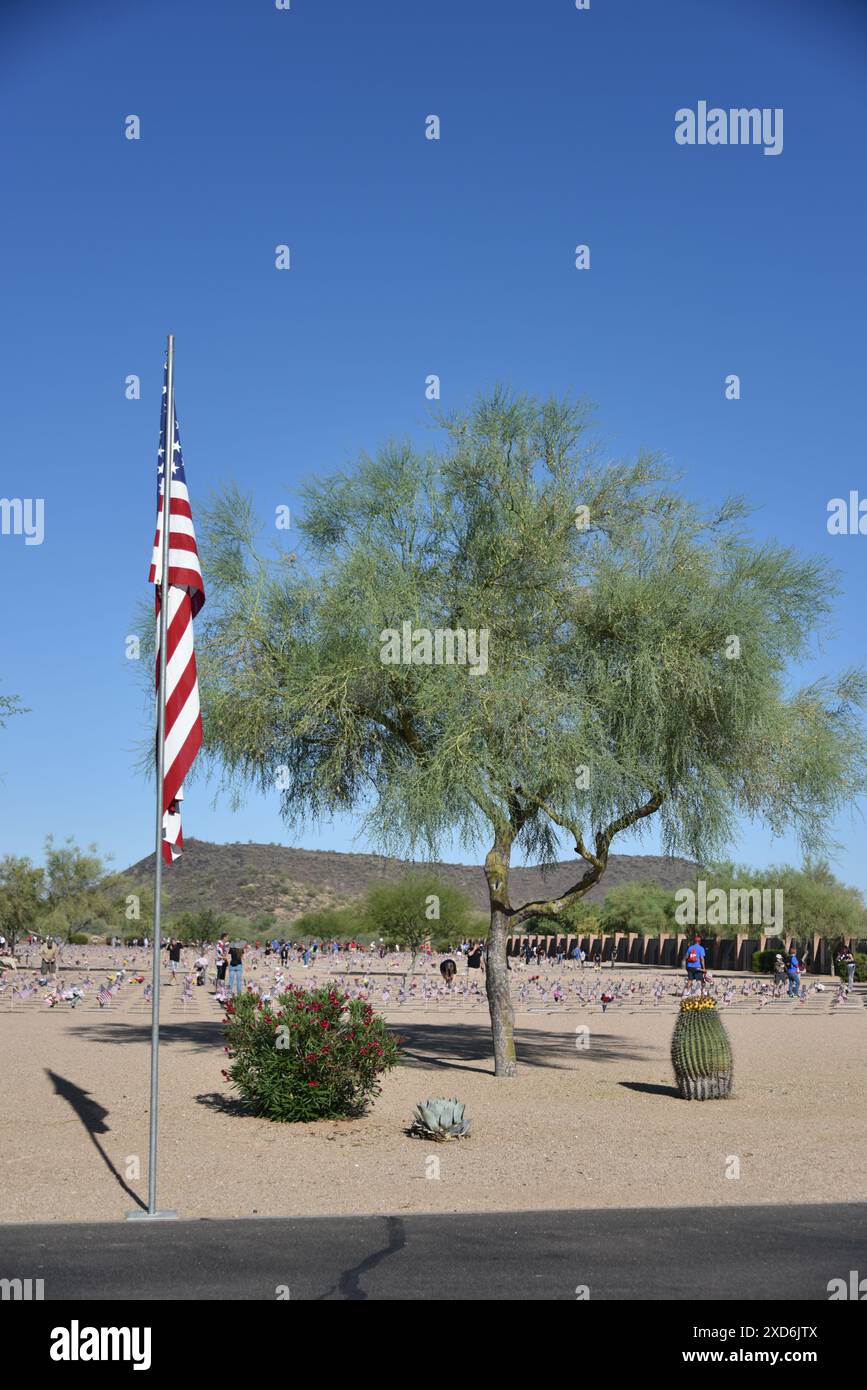 Phoenix, AZ., U.S.A. May 27, 2024. National Memorial Cemetery. United ...