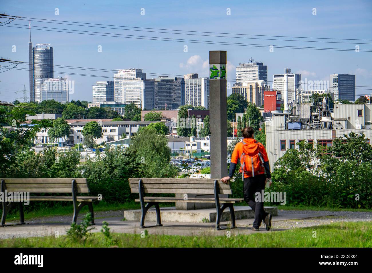 Essener Aussichten, one of 30 viewpoints of Essen, spread throughout the city, here from the ...