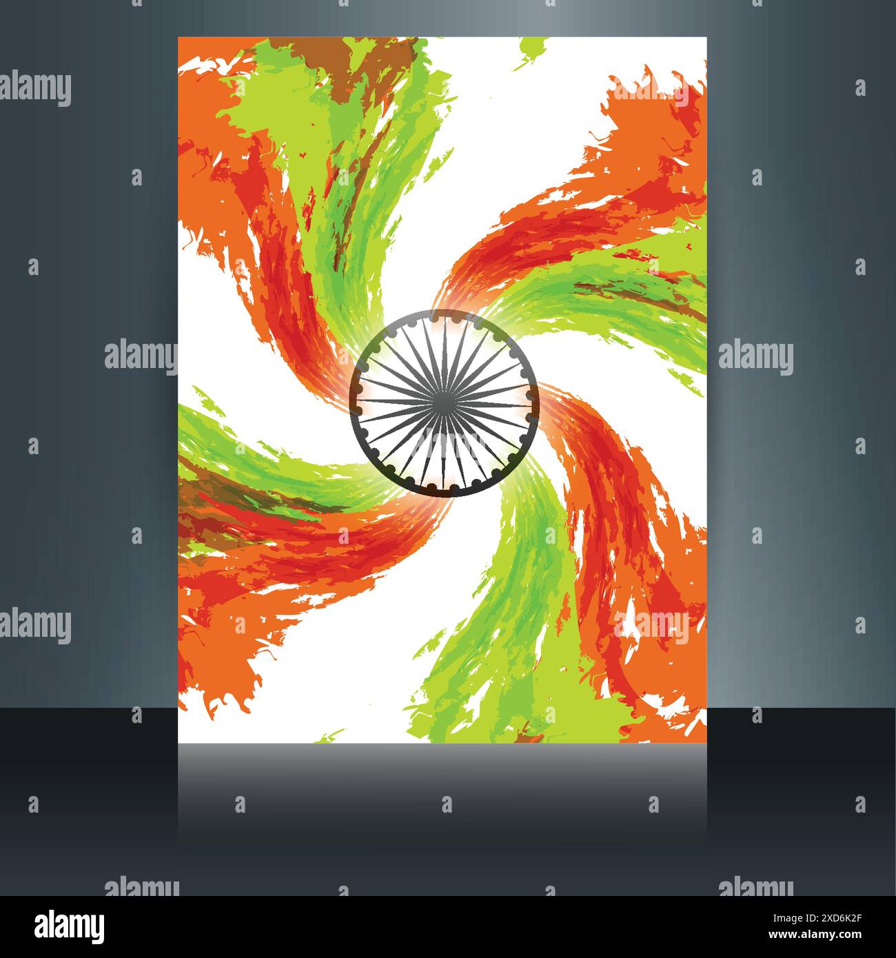 indian flag brochure vector design illustration Stock Vector Image ...