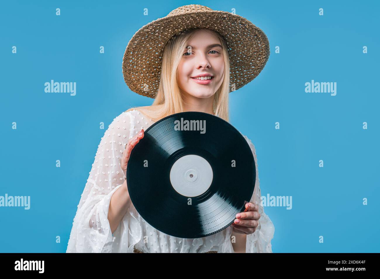 Woman browsing music collection hi-res stock photography and images - Alamy