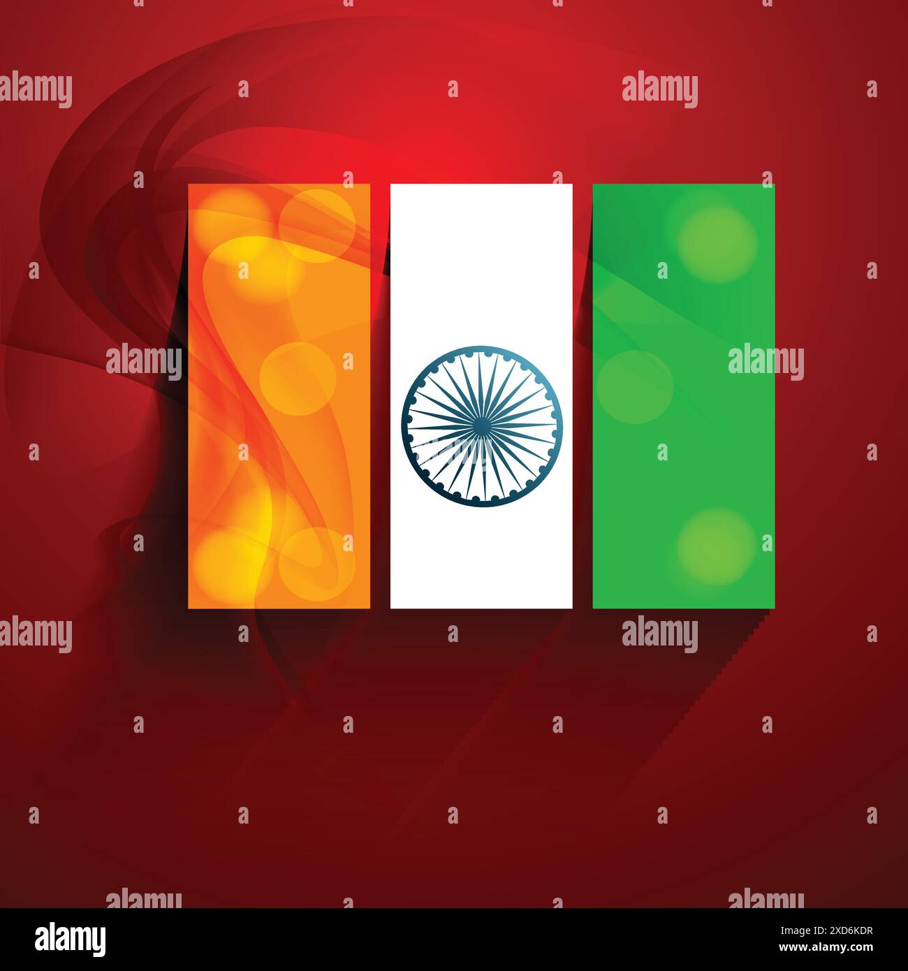 beautiful indian flag background vector design illustration Stock Vector Image & Art - Alamy