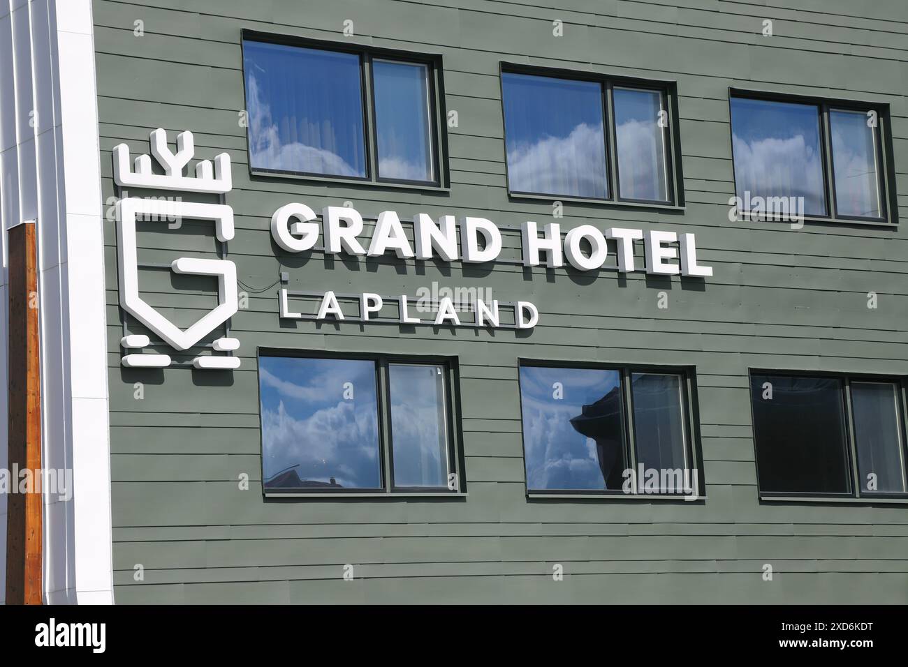 Gallivare, Sweden - June 17, 2024: Exterior view of the Grand hotel ...