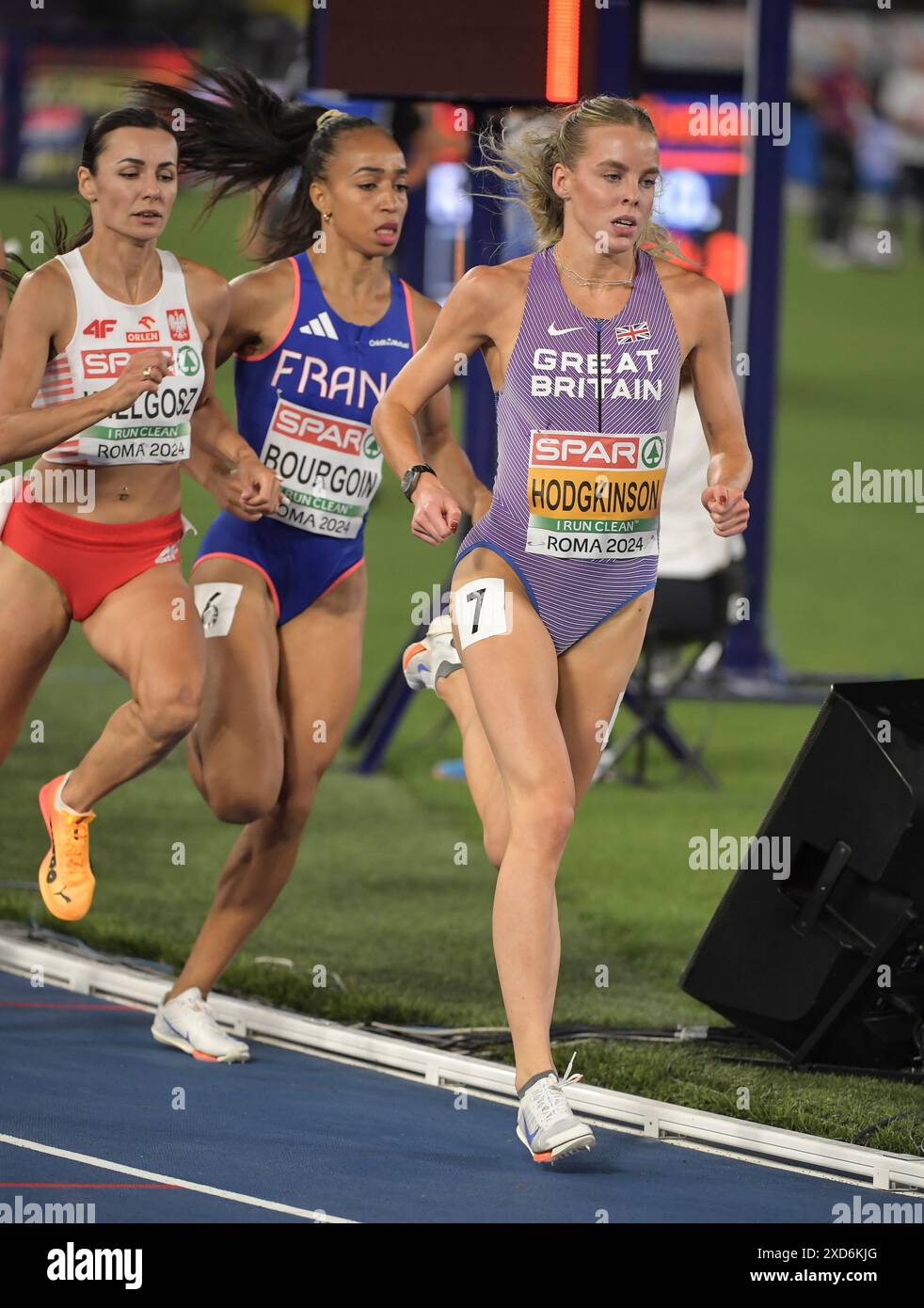 Keely Hodgkinson of Great Britain competing in the women’s 800m final ...