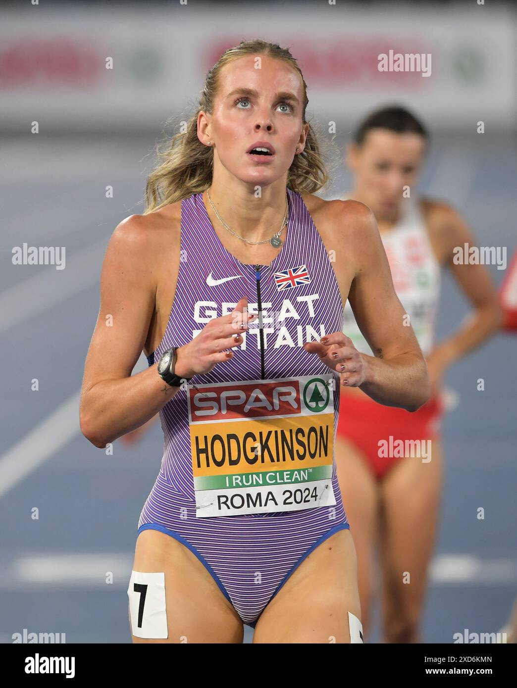 Keely Hodgkinson of Great Britain competing in the women’s 800m final ...