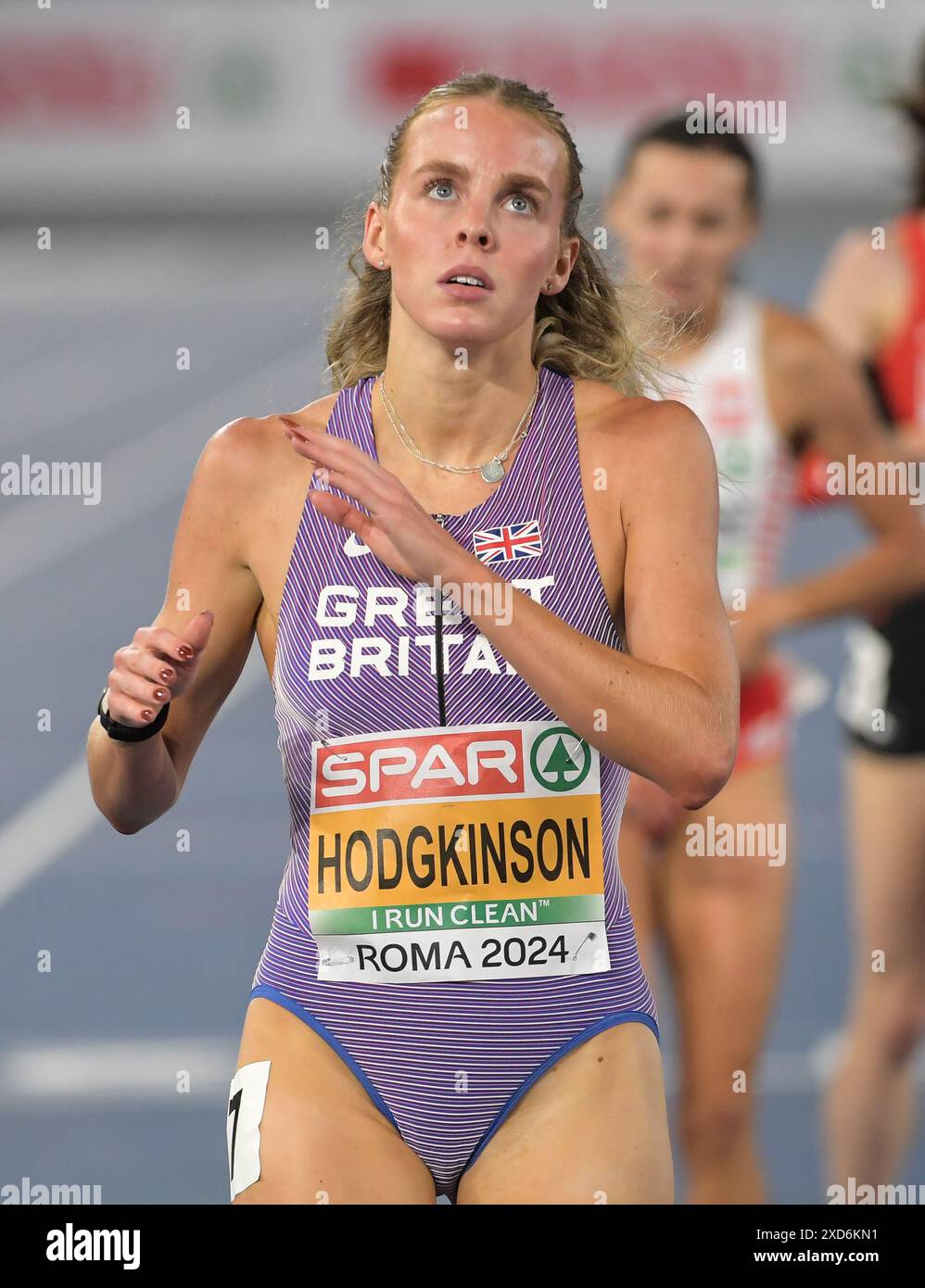 Keely Hodgkinson of Great Britain competing in the women’s 800m final ...