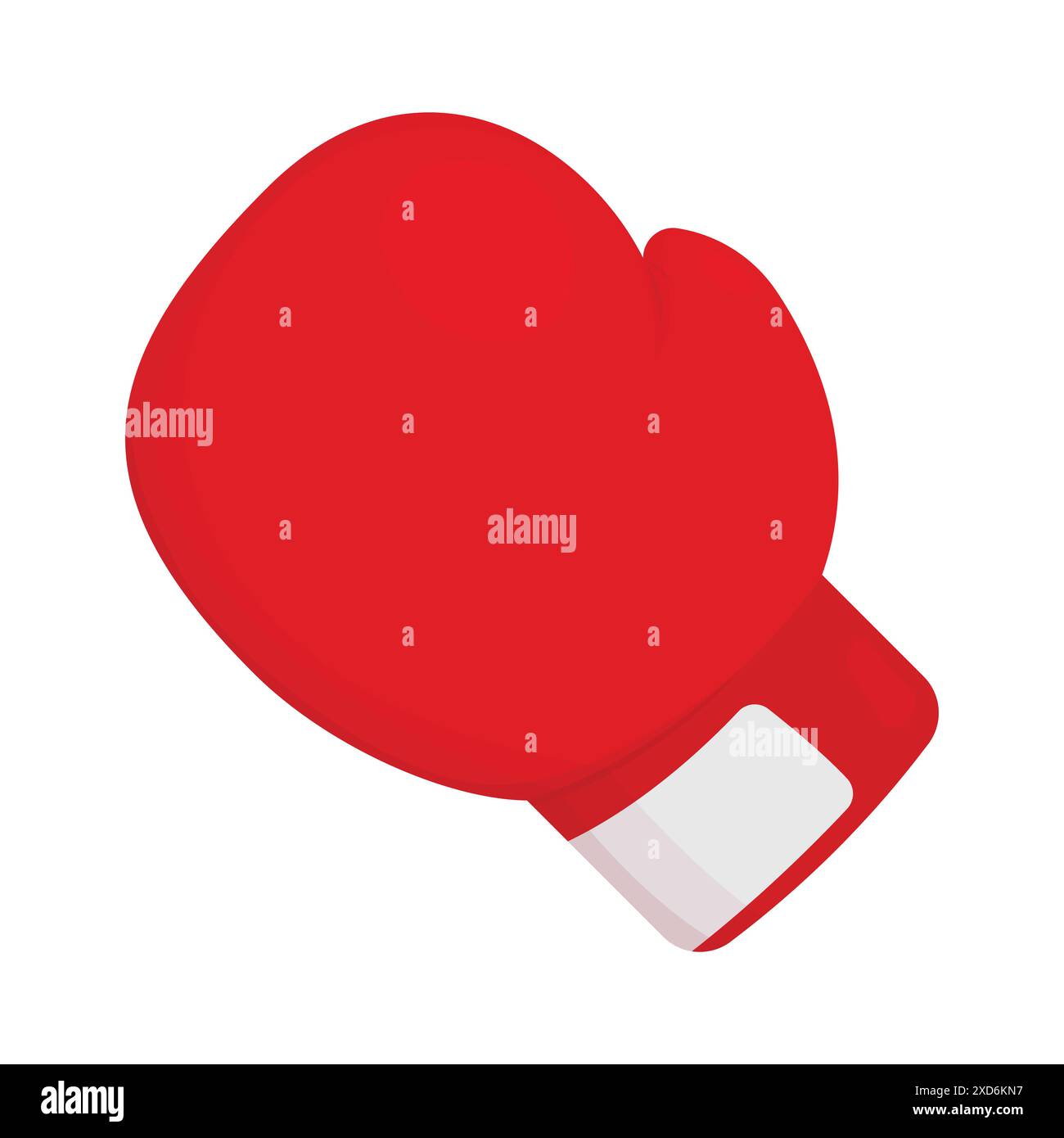 Red Boxing glove icon vector. boxing protection red glove illustration ...