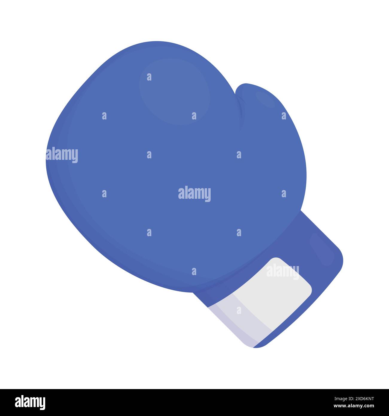 Blue Boxing glove icon vector. boxing protection blue glove ...