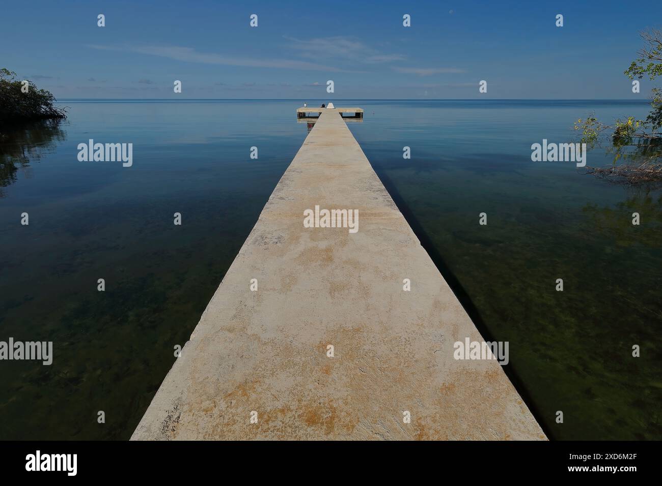 401 Concrete path across the mangrove leading to the spot where the ...