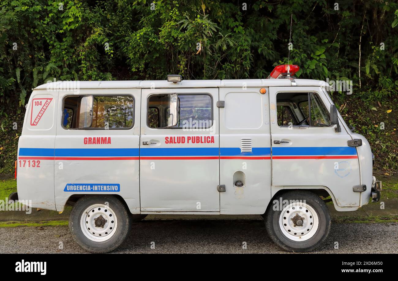 420 Side view, UAZ-452A Soviet-designed Ambulance from 1965 in its ...