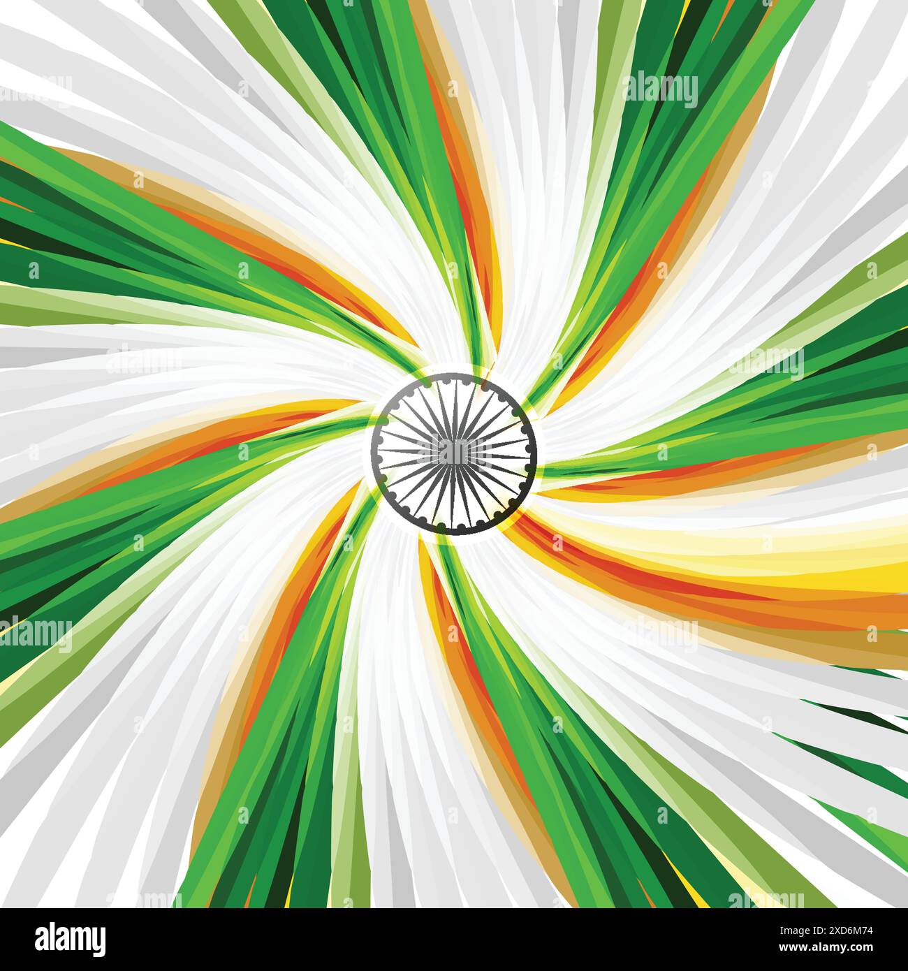 tricolor swirl indian flag colors Stock Vector Image & Art - Alamy