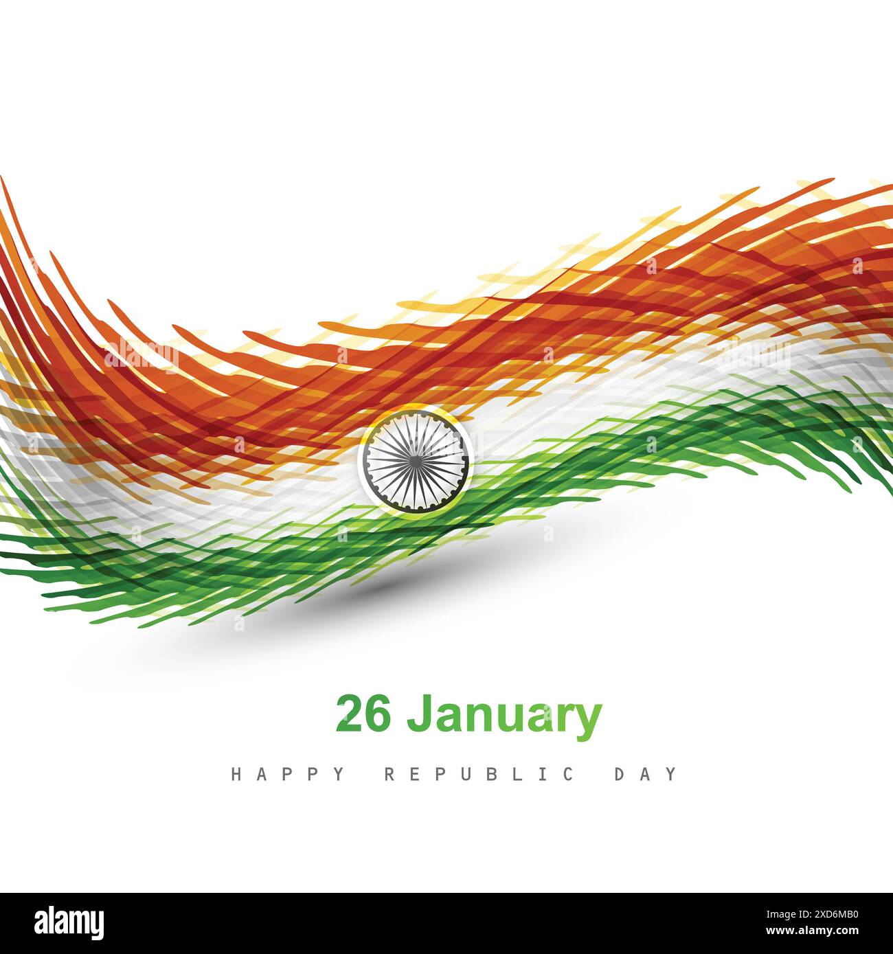 wave indian colors flag vector design illustration Stock Vector Image ...