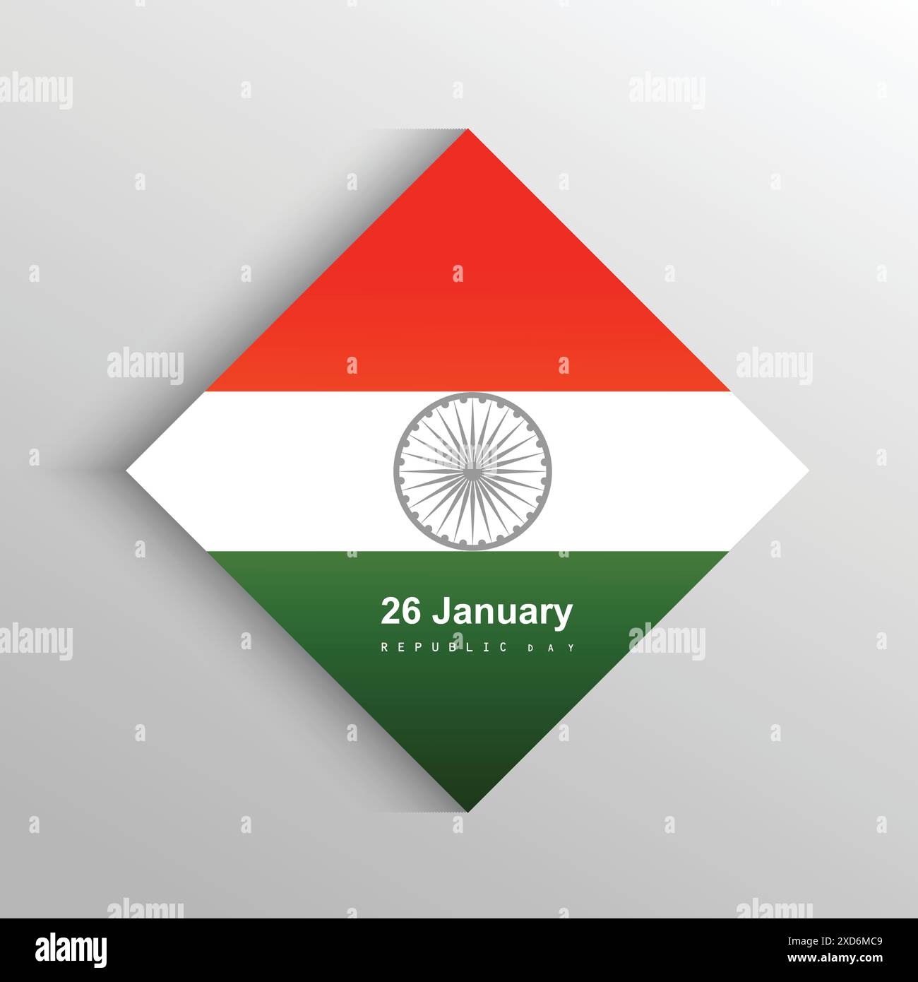 square shape indian flag vector design illustration Stock Vector Image ...