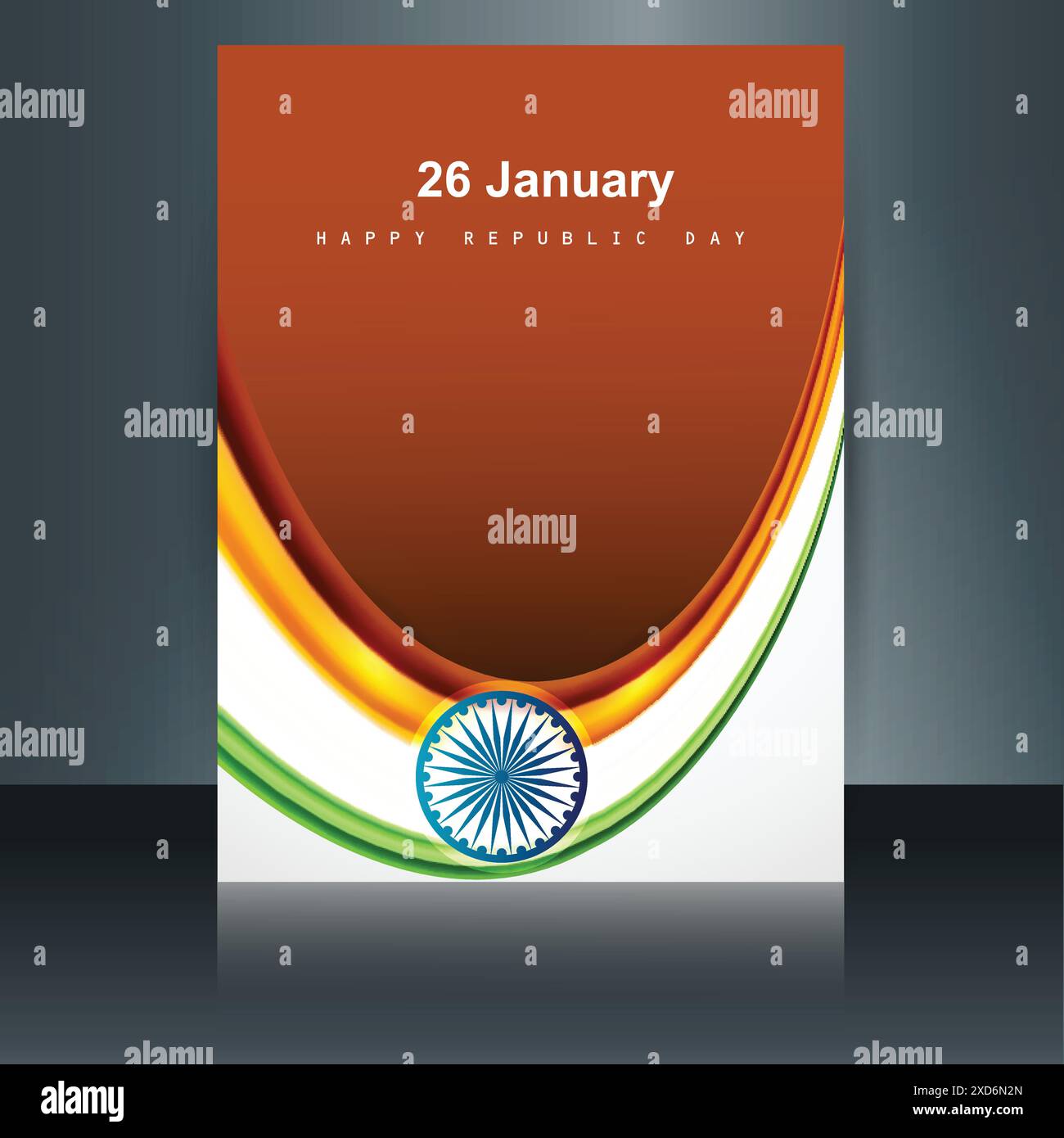 tricolor indian flag brochure vector design illustration Stock Vector ...