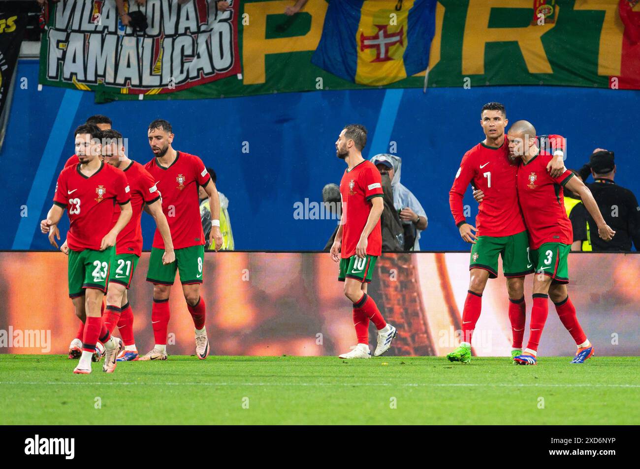 LEIPZIG, GERMANY - JUNE 18, 2024: Euro 2024 Groupe F match Portugal vs Czechia 2:1. In action ...
