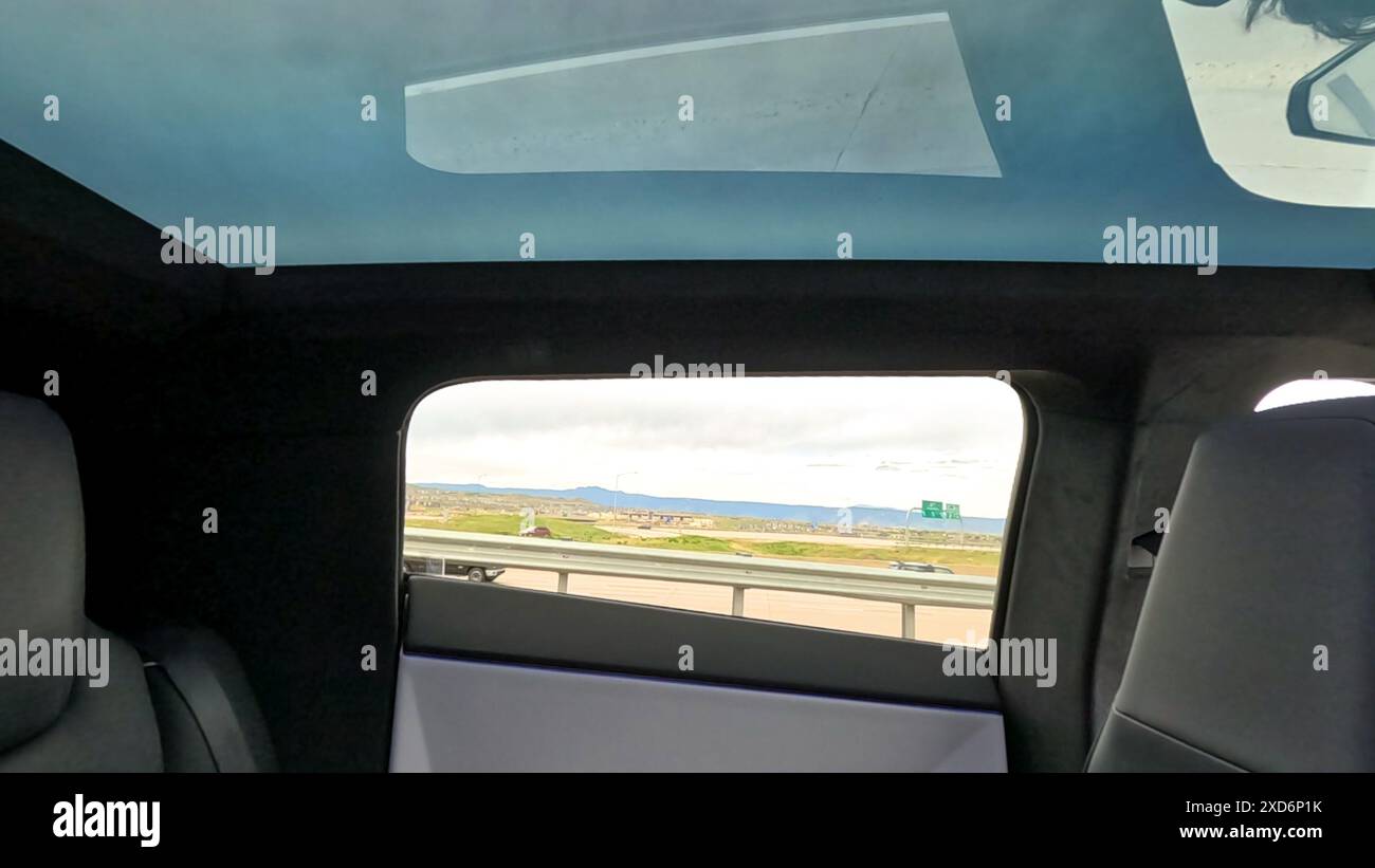 Interior View of Tesla Cybertruck Stock Photo - Alamy