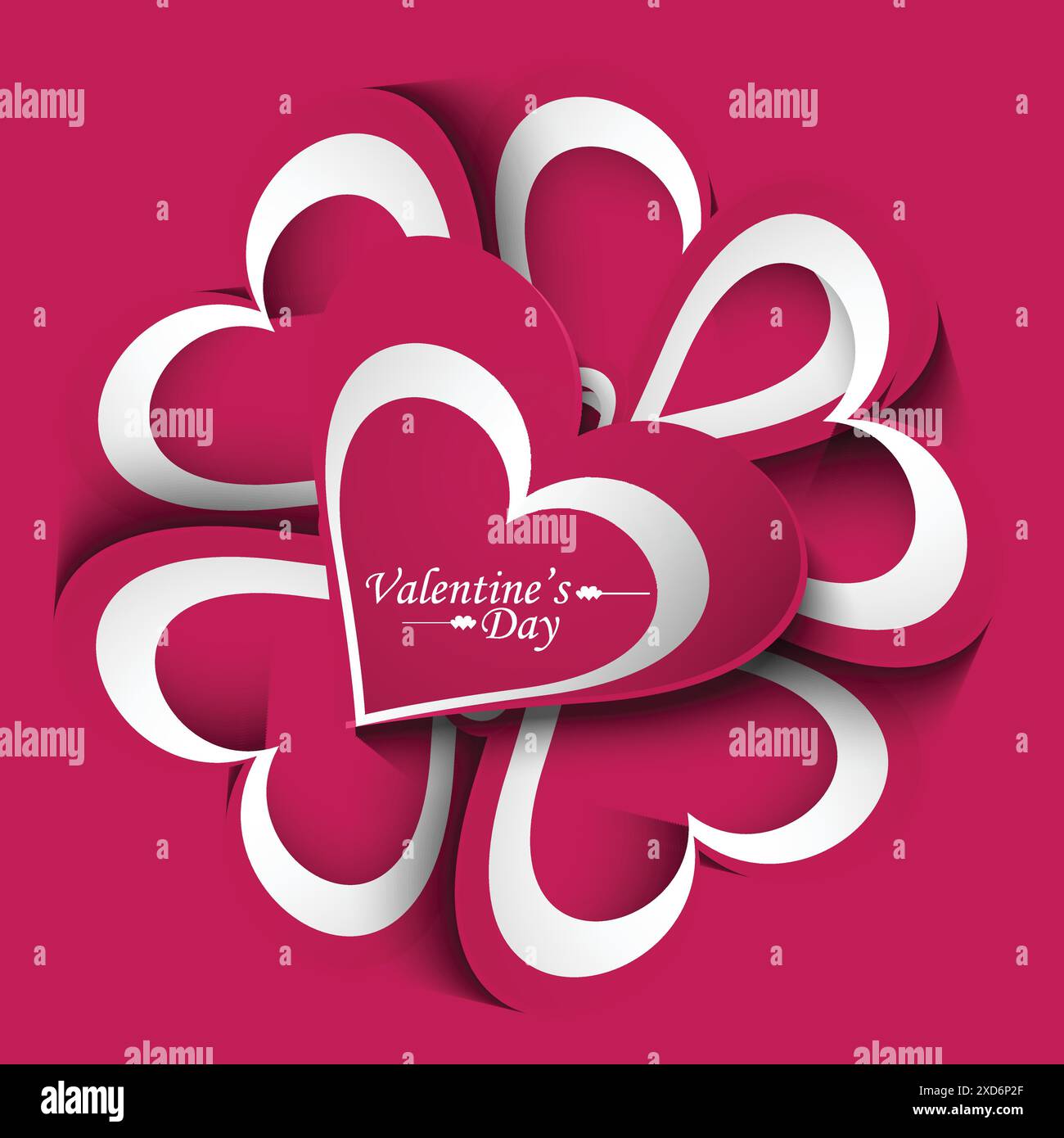 pink color card with rotating hearts Stock Vector Image & Art - Alamy