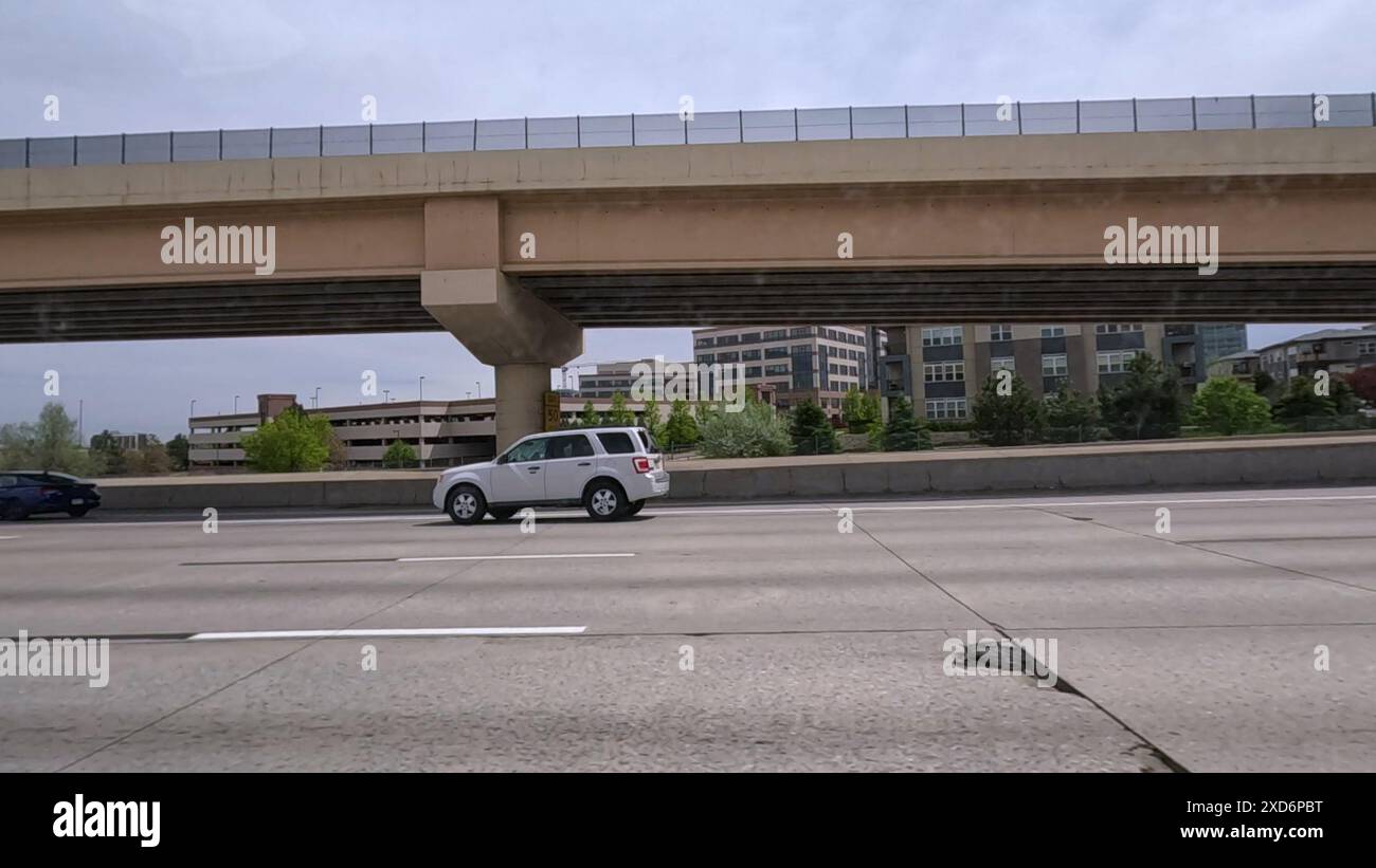 Driving on I-25 Highway in Denver Stock Photo - Alamy