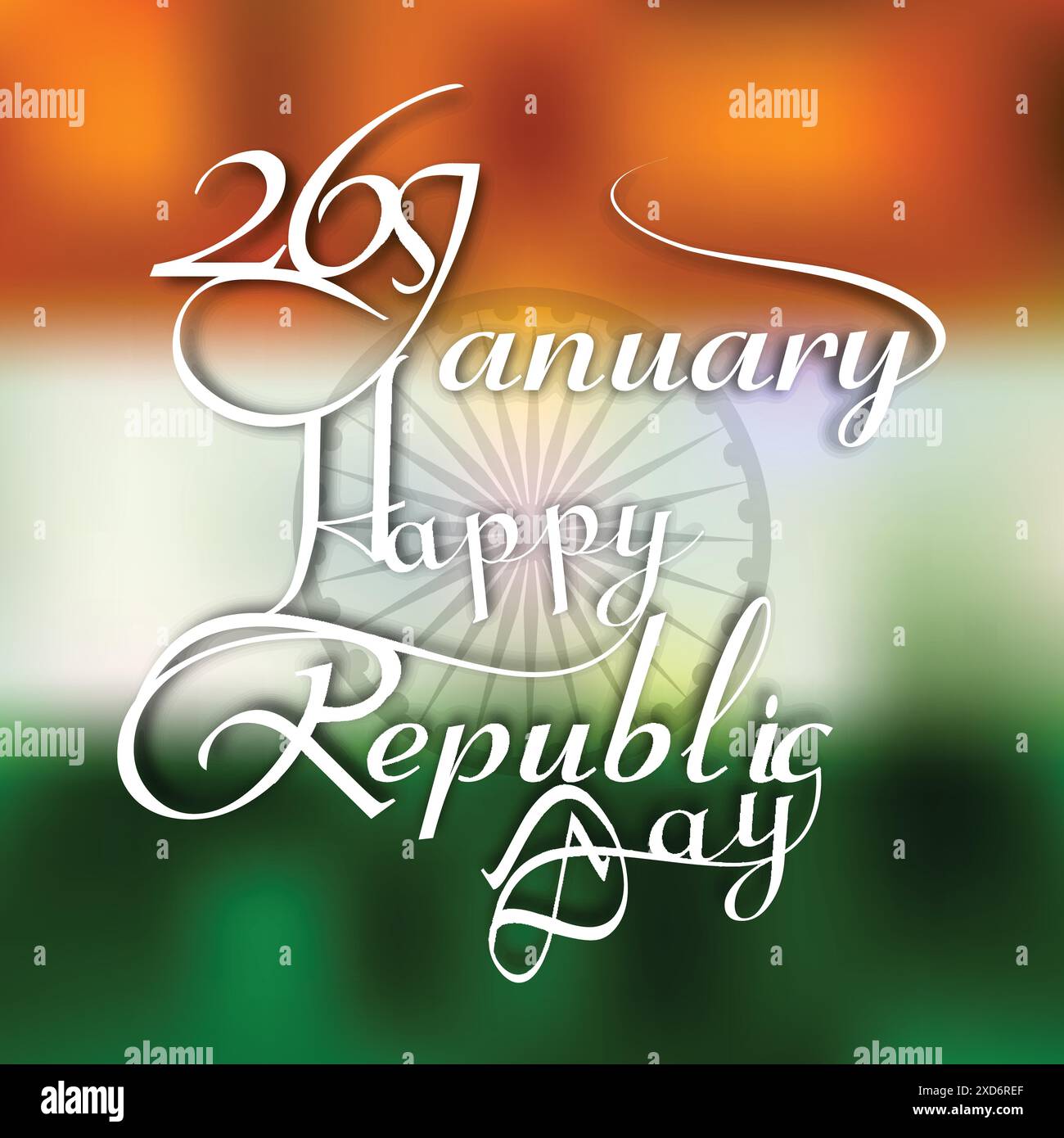 happy republic day card vector design illustration Stock Vector Image ...