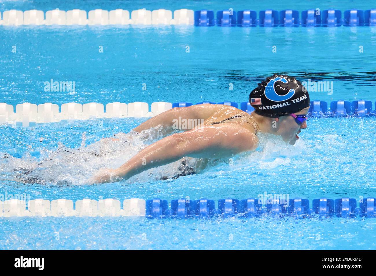 Indianapolis, Indiana, USA. 19th June, 2024. Alex SHACKELL swimming in ...