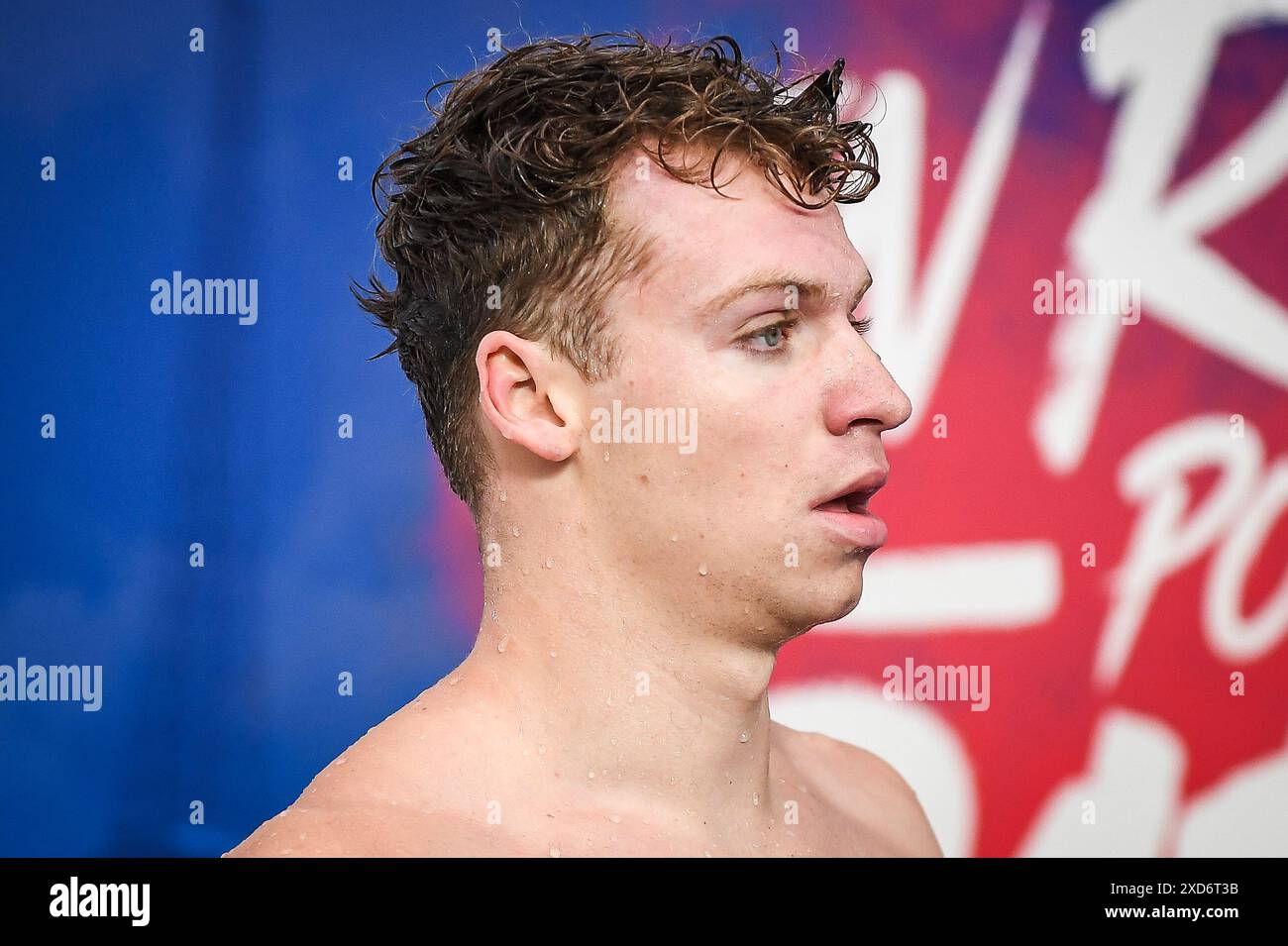 Chartres, France. 19th June, 2024. Leon MARCHAND of France during the ...