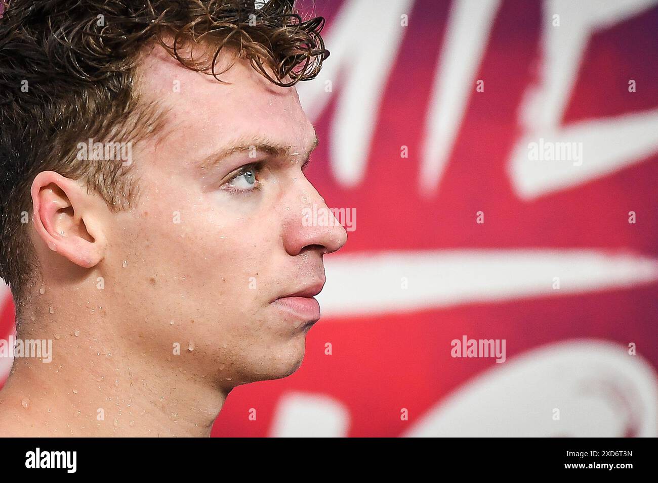 Chartres, France. 19th June, 2024. Leon MARCHAND of France during the ...