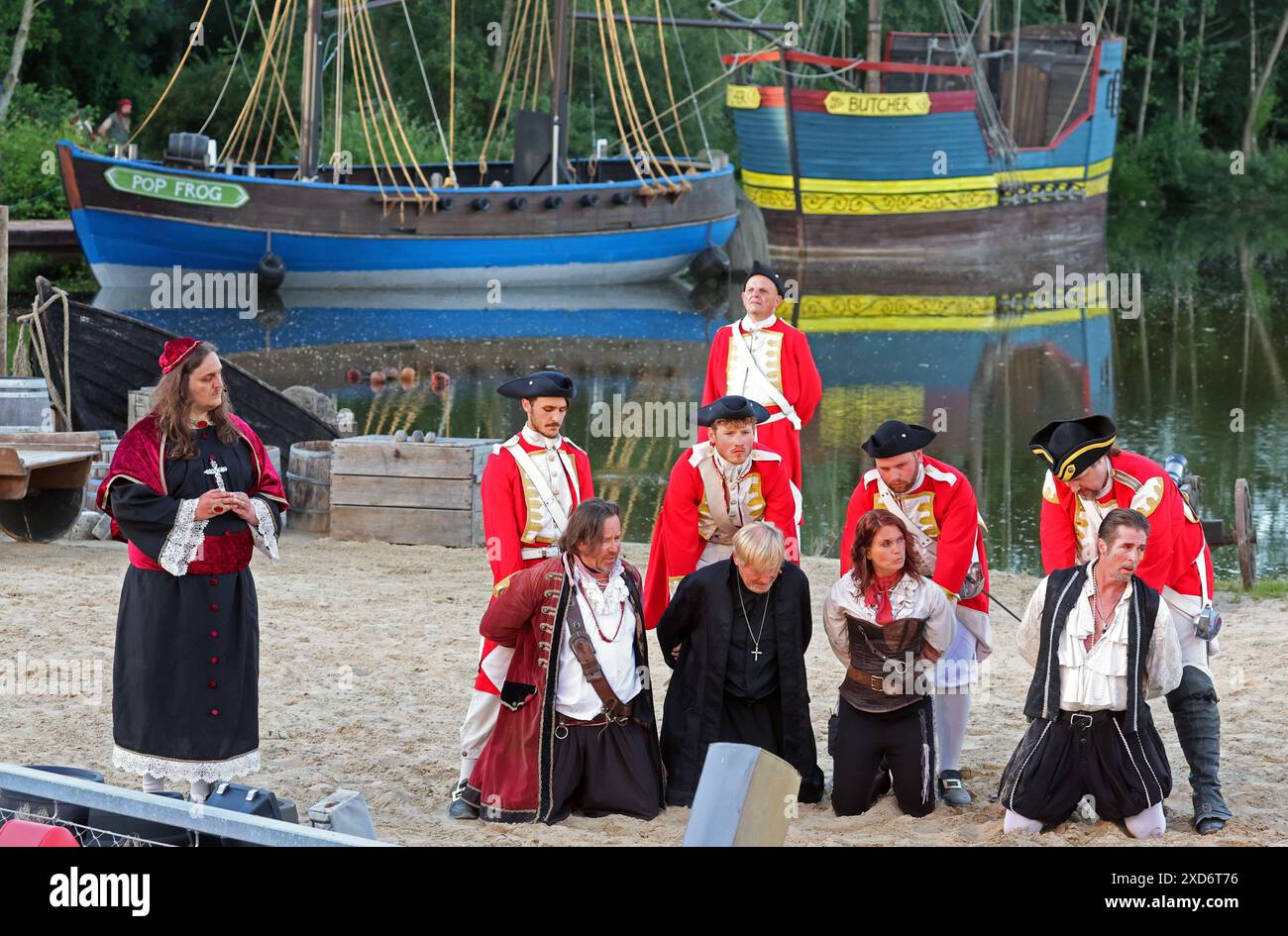 20 June 2024, Mecklenburg-Western Pomerania, Grevesmühlen: The English ...