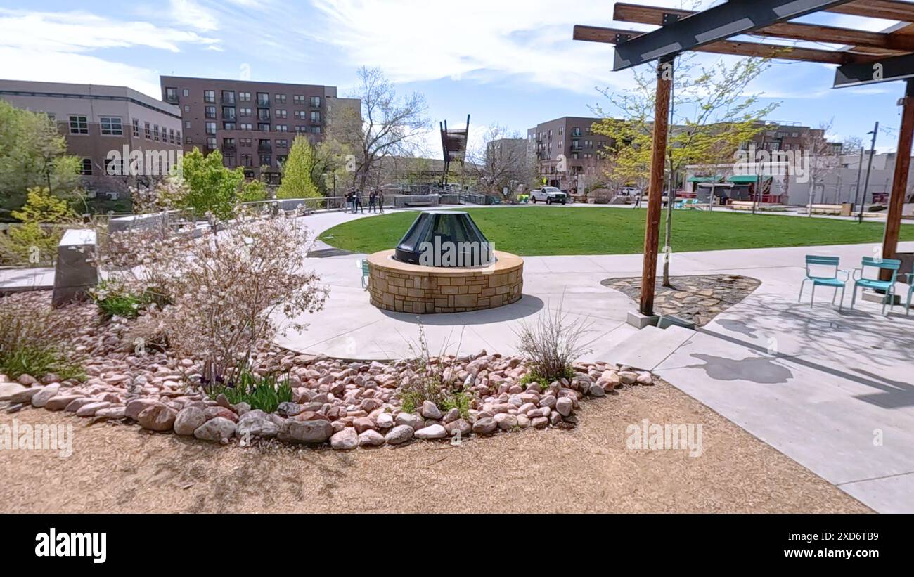 Beautiful Urban Park in Downtown Castle Rock, Colorado with Modern ...