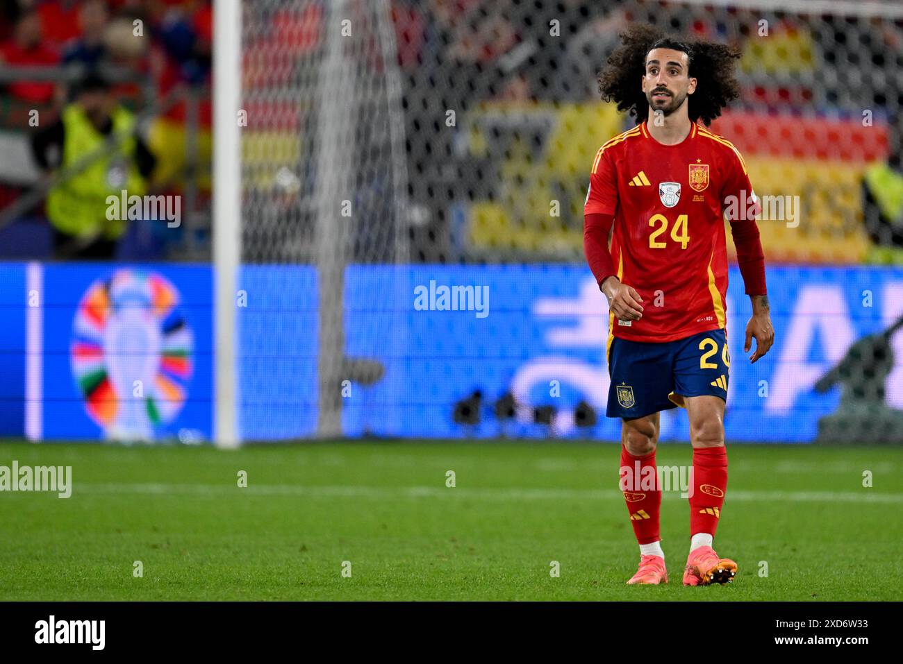 Marc Cucurella (24) of Spain pictured during a soccer game between the ...