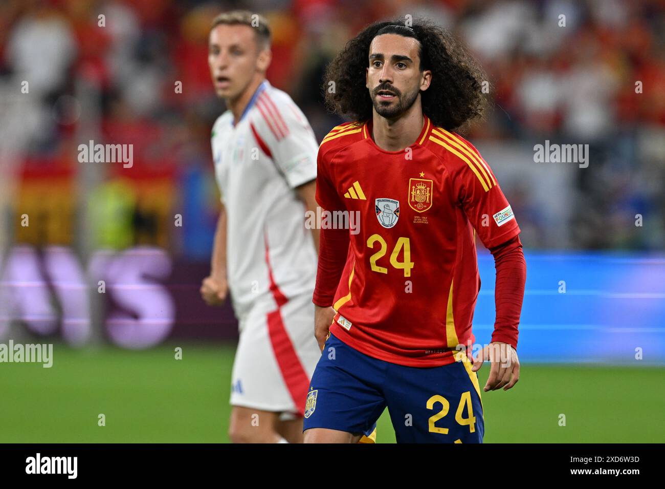Marc Cucurella (24) of Spain pictured during a soccer game between the ...