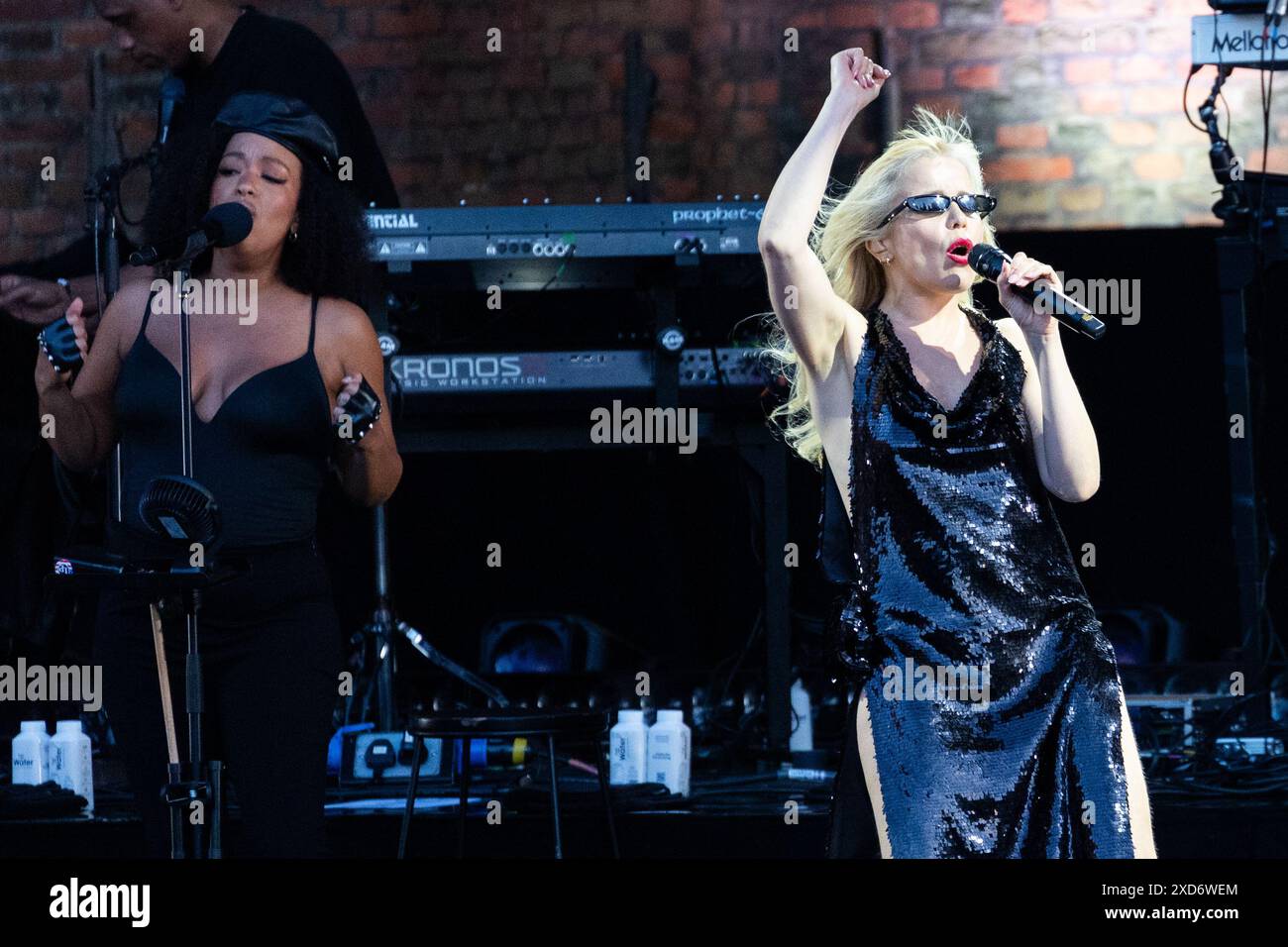 Hampton, London, UK. Thursday June 20th, 2024. UK singer Paloma Faith ...