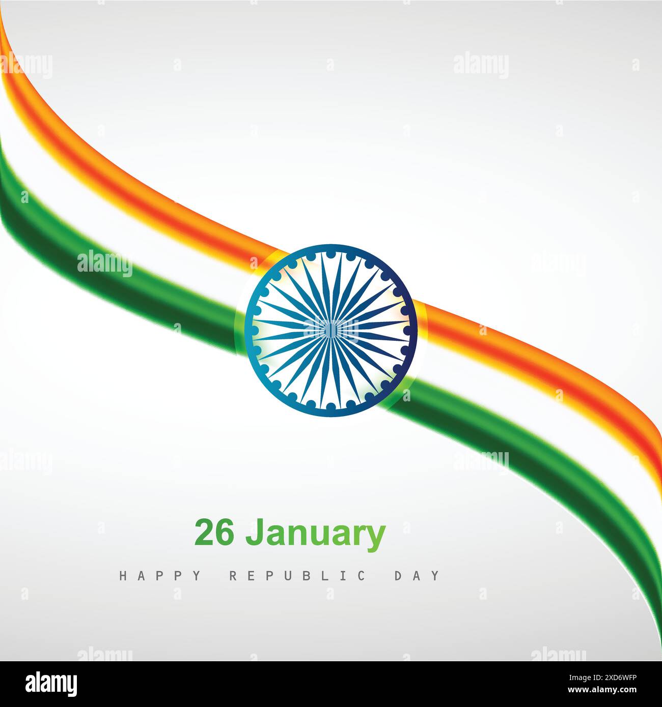 happy republic day background vector design illustration Stock Vector ...