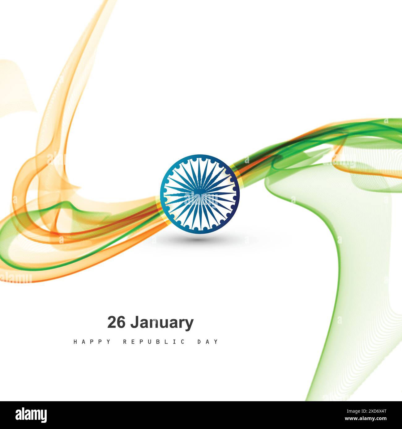 Stylish indian flag vector design Cut Out Stock Images & Pictures - Alamy