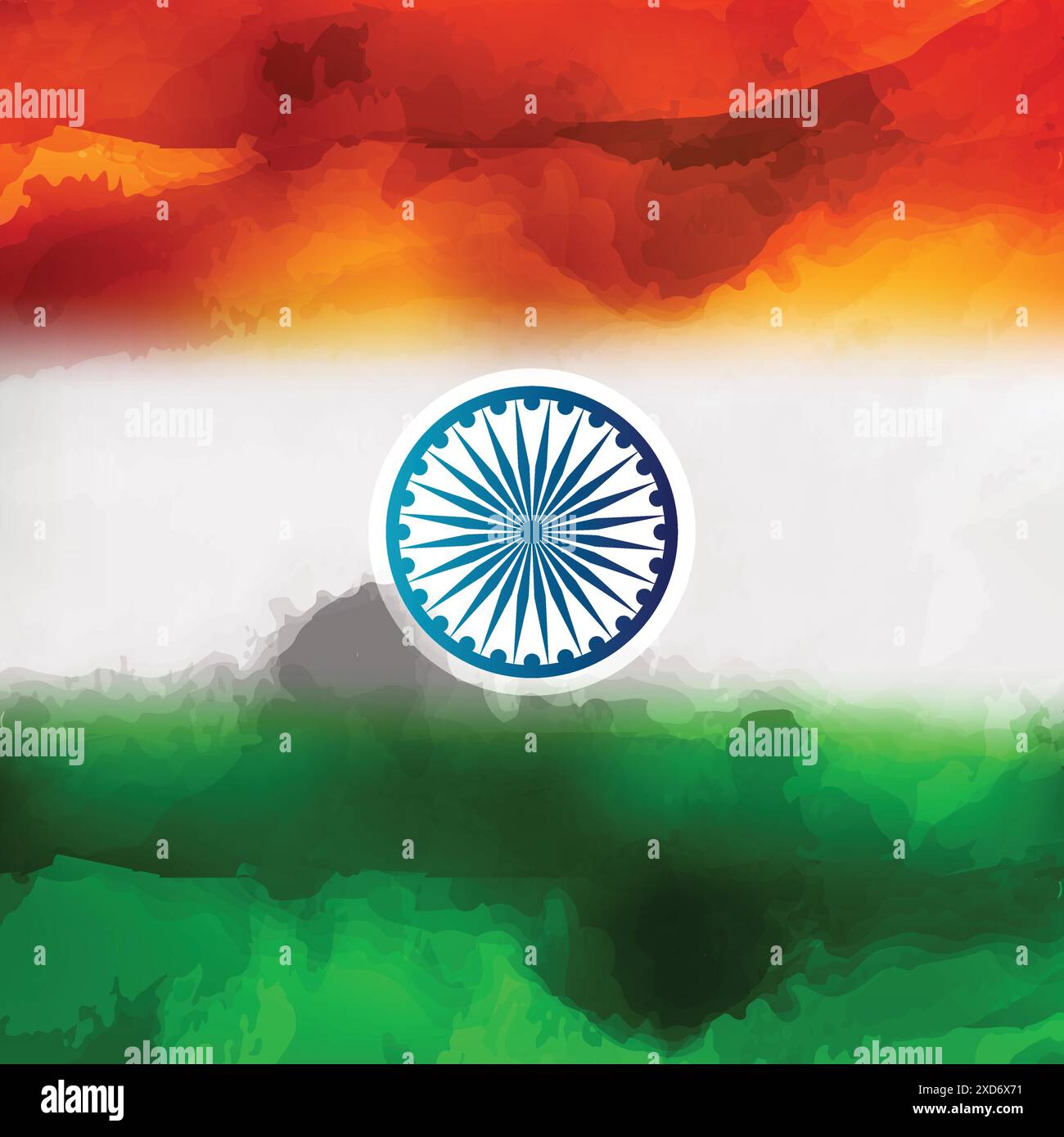 grungy tricolor indian flag vector design illustration Stock Vector ...