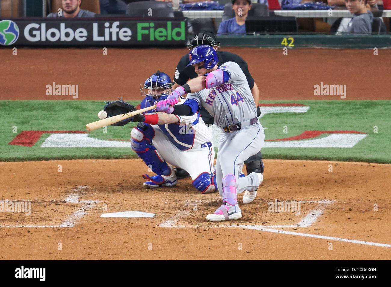 Arlington, Texas, USA. 19th June, 2024. New York Mets outfielder ...