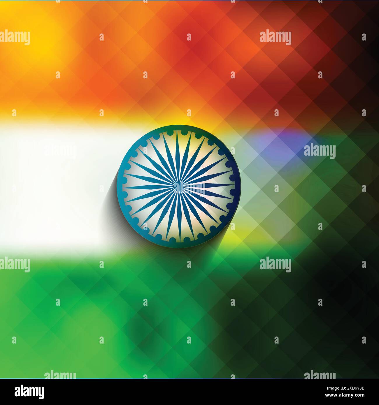 mosaic pattern indian flag Stock Vector Image & Art - Alamy