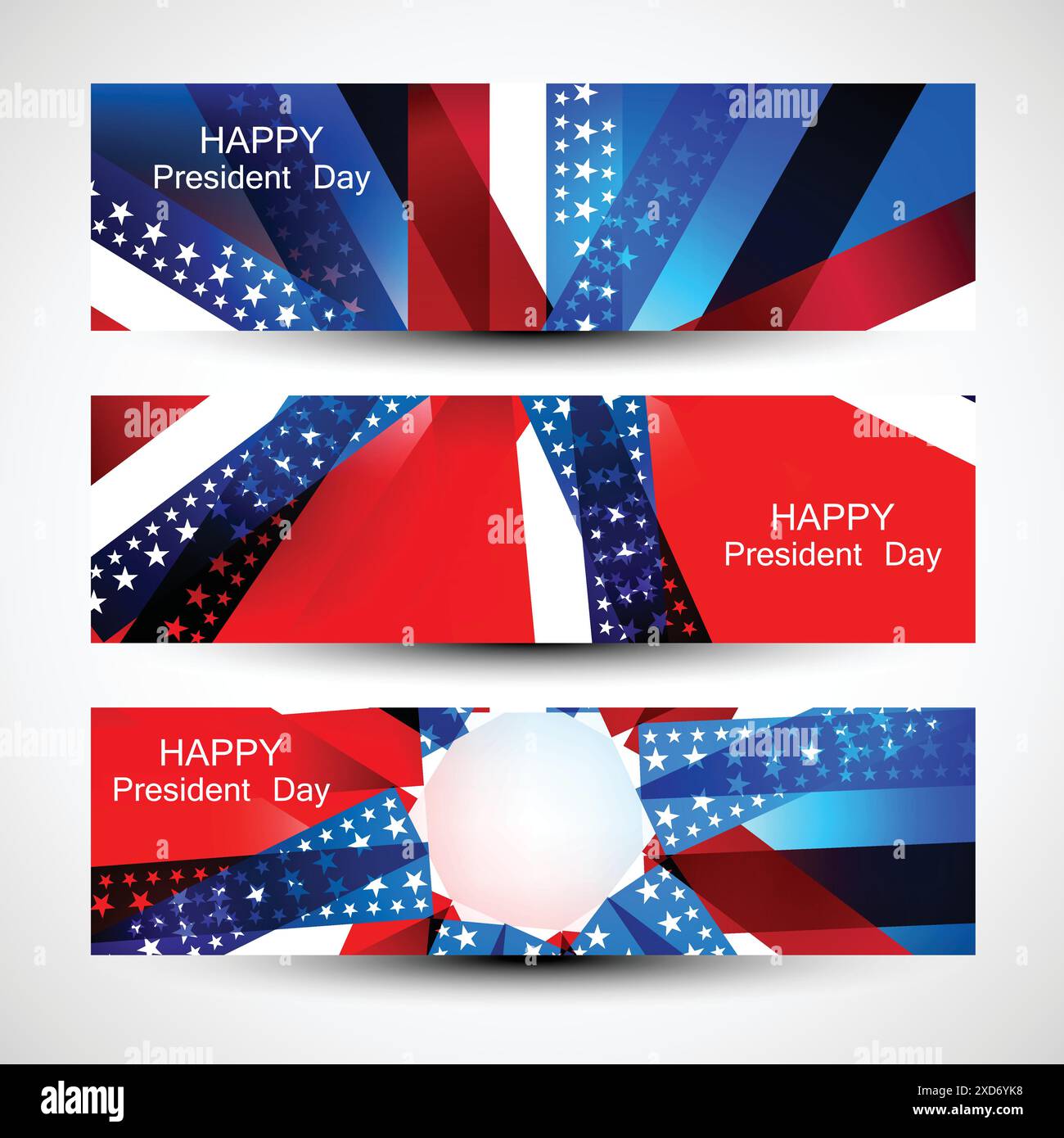 presidents day headers vector design illustration Stock Vector Image ...