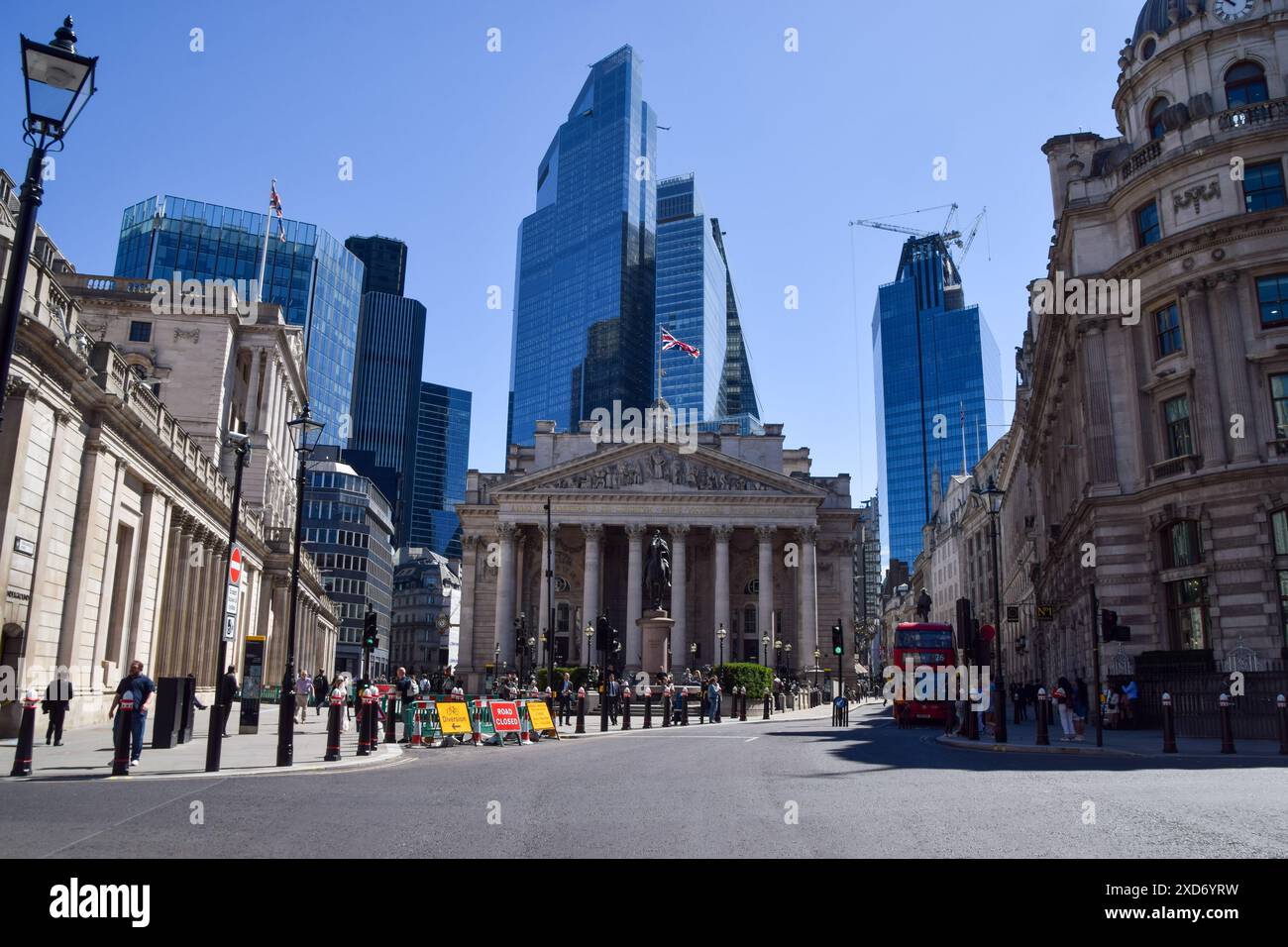 London, UK. 20th June 2024. Exterior view of the Bank of England, the ...