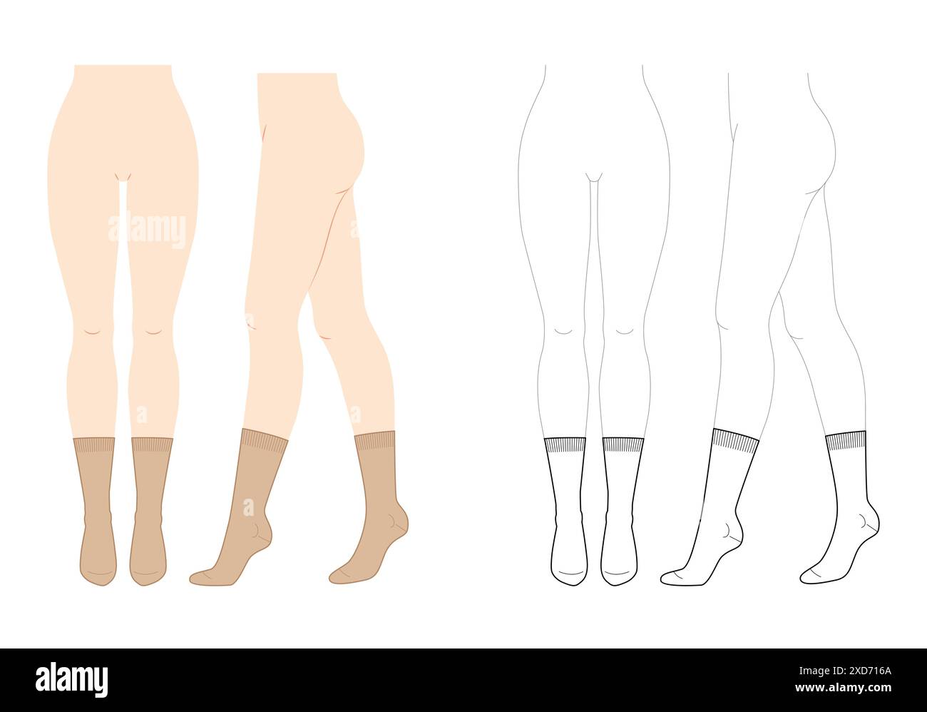 Stocking legs Stock Vector Images - Alamy