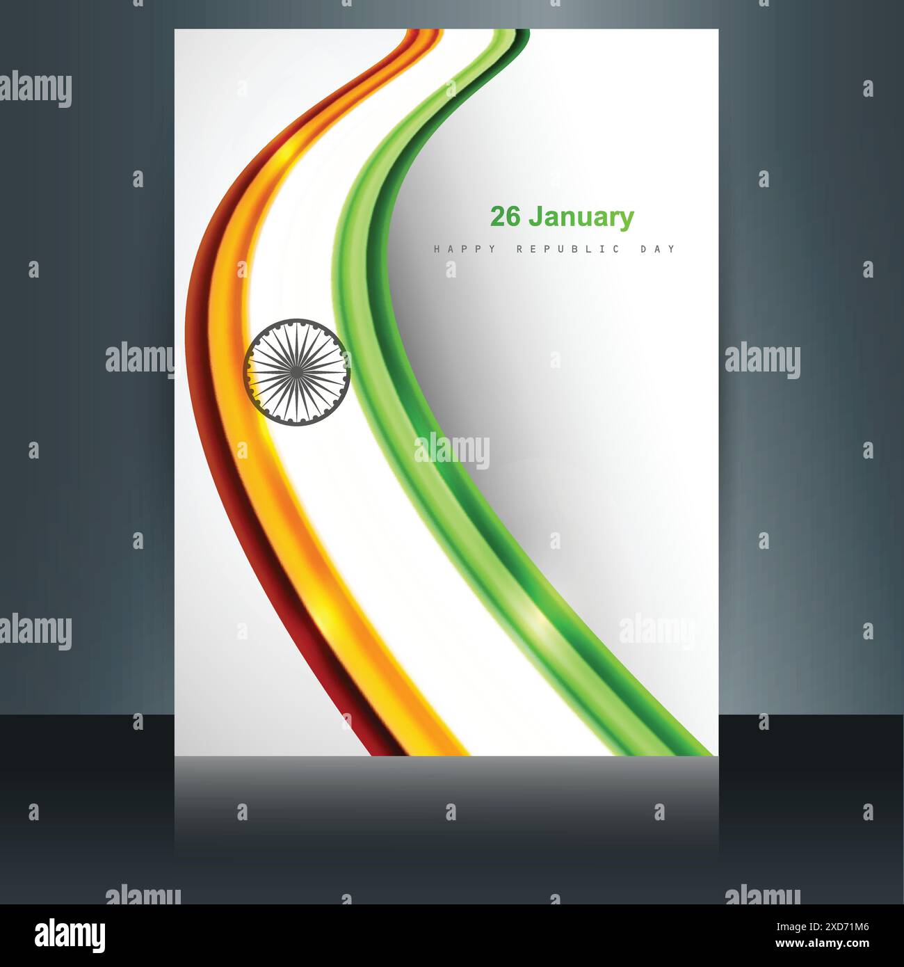 indian flag brochure vector design illustration Stock Vector Image ...