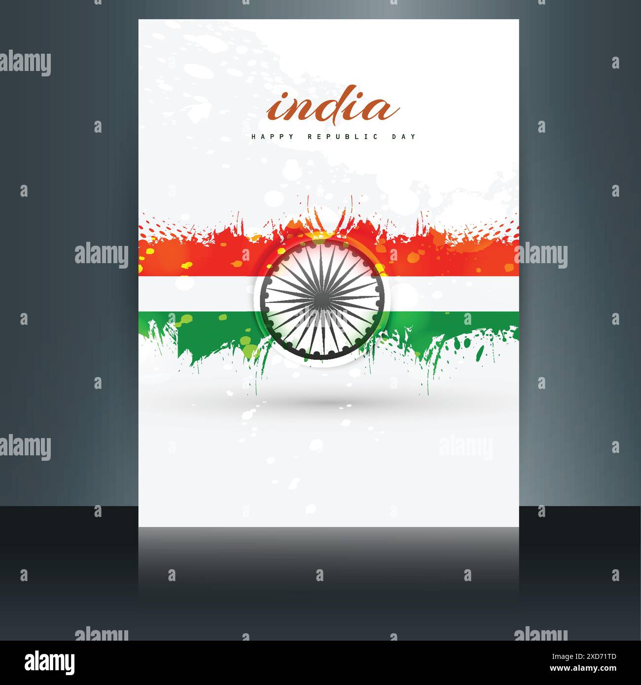 beautiful brochure with indian flag Stock Vector Image & Art - Alamy