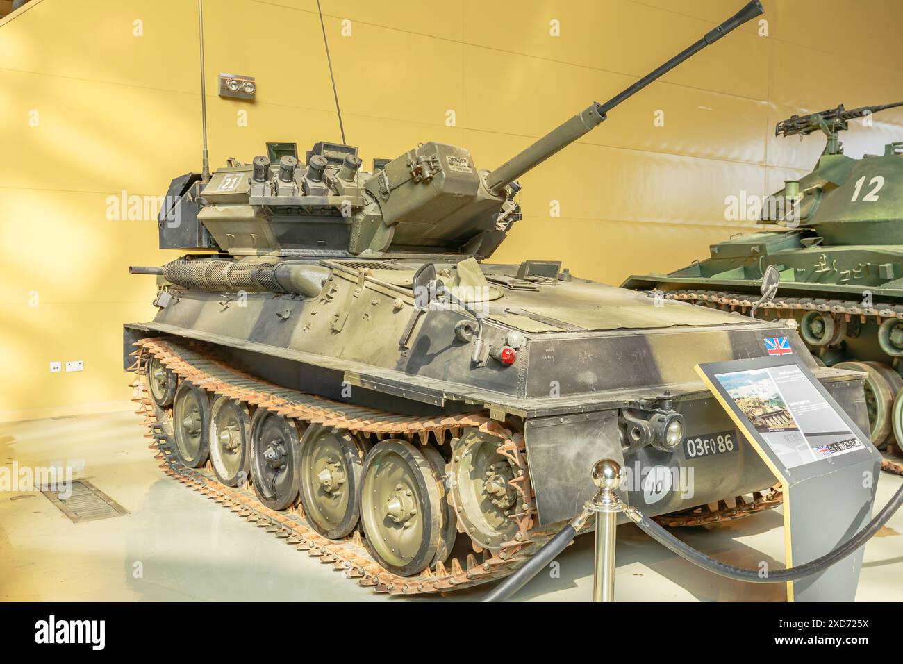 Royal Tank Museum, Amman, Jordan - May 4, 2024: British Scimitar light ...