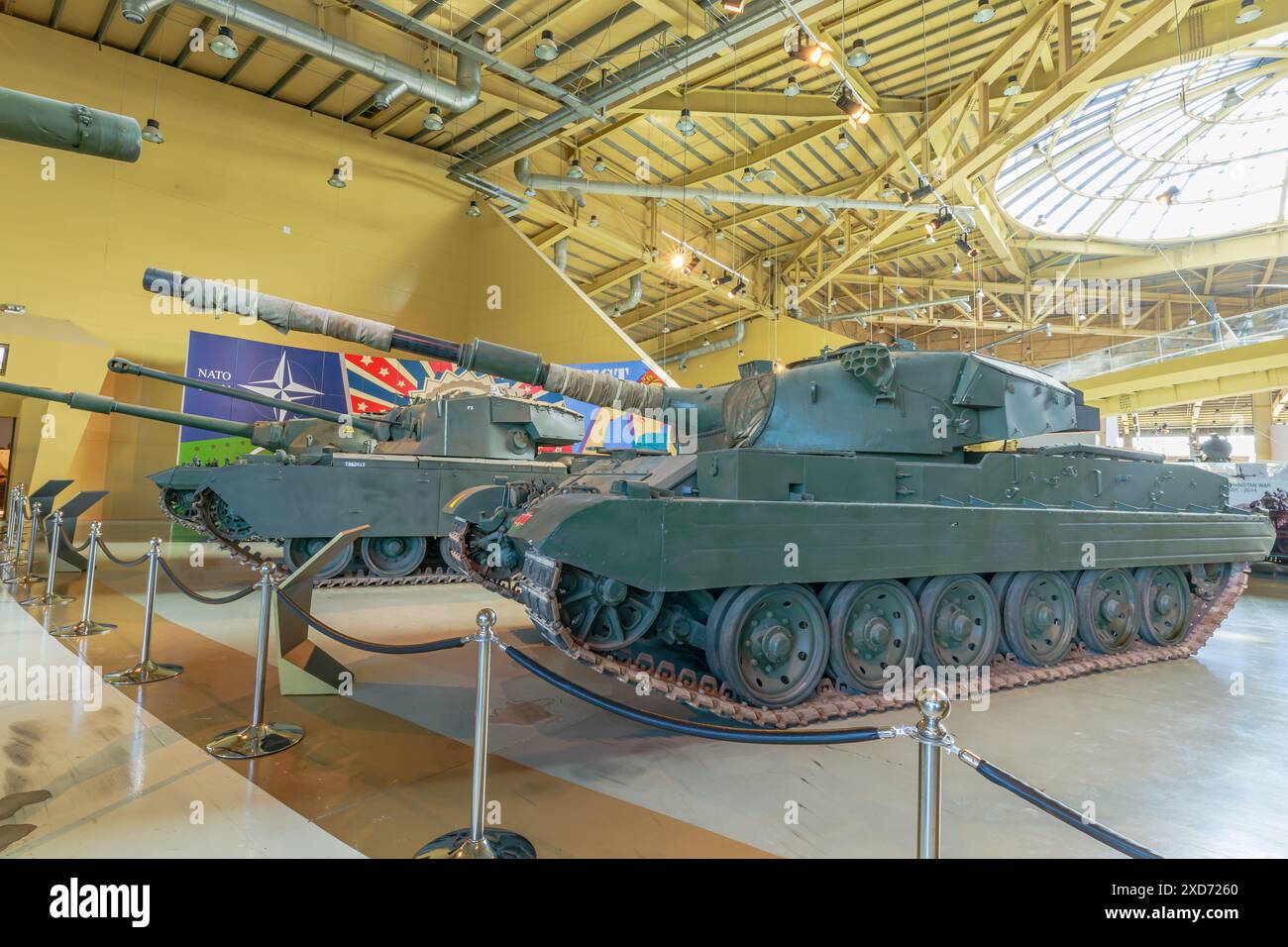 Royal Tank Museum, Amman, Jordan - May 4, 2024: Vickers MK. 3, a ...
