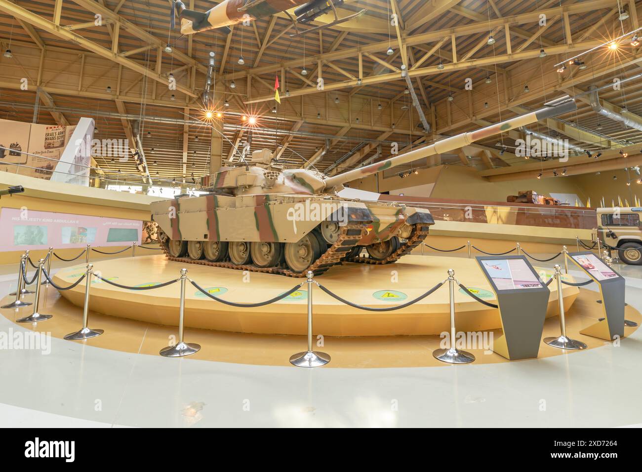 Royal Tank Museum, Amman, Jordan - May 4, 2024: Displayed at the esteemed Royal Tank Museum in ...