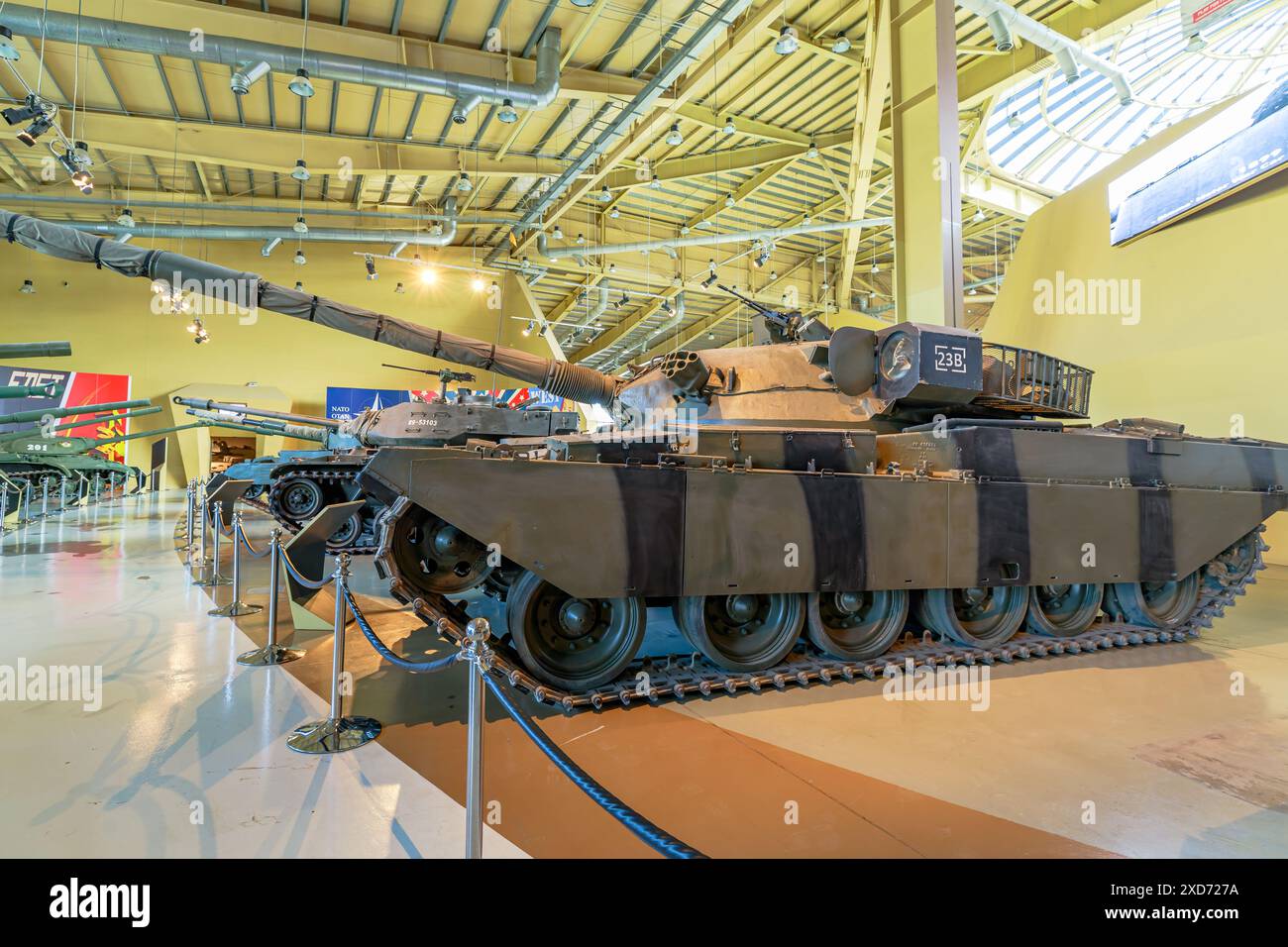 Royal Tank Museum, Amman, Jordan - May 4, 2024: The Classic Chieftain 5, a British tank at ...
