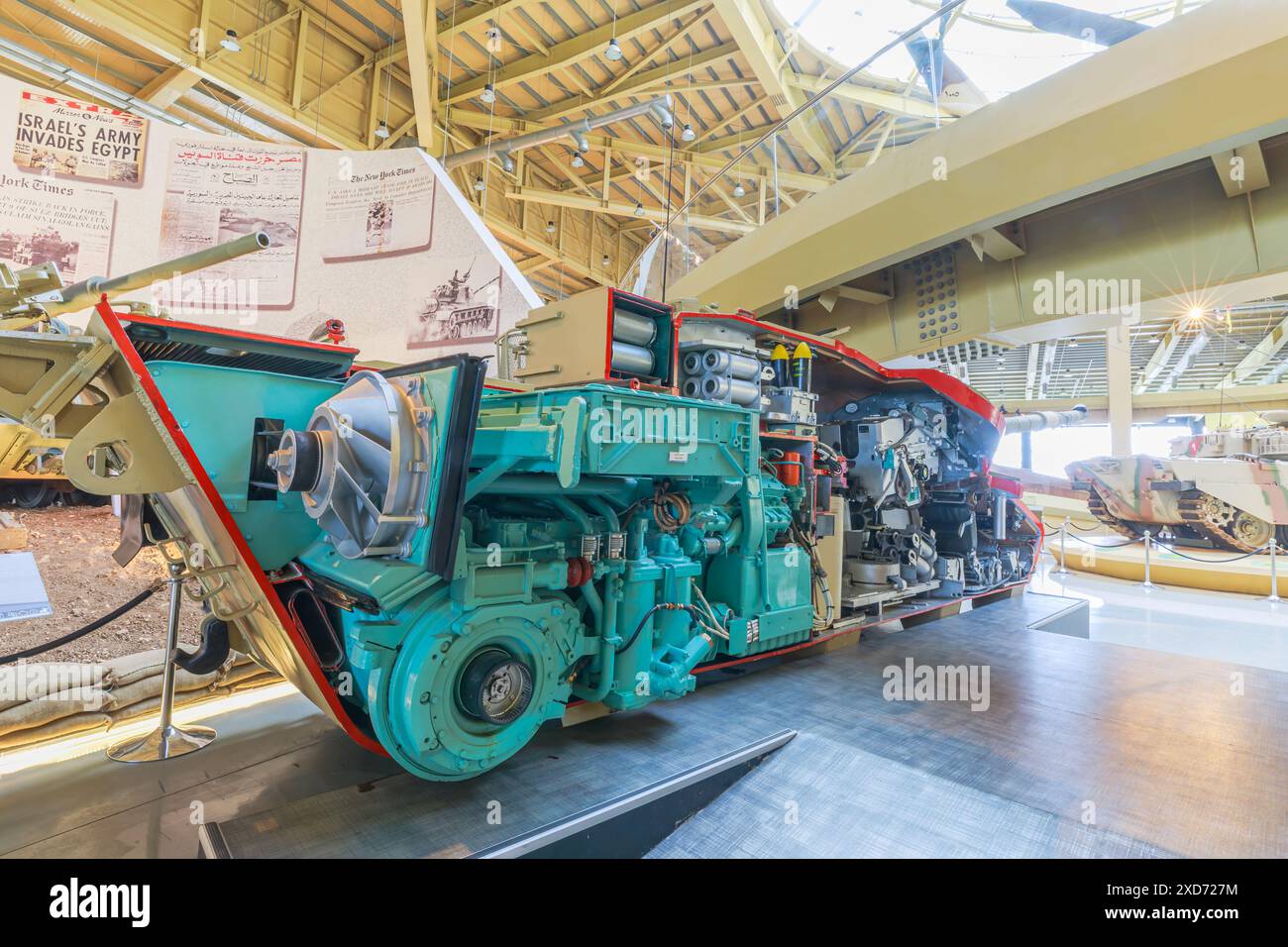 Royal Tank Museum, Amman, Jordan - May 4, 2024: Meticulously preserved ...