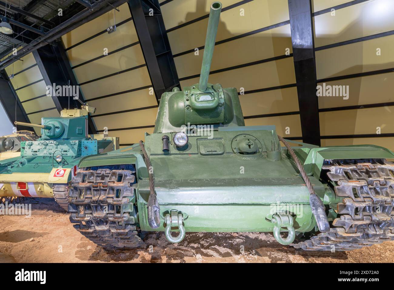 Royal Tank Museum, Amman, Jordan - May 4, 2024: Well-preserved Soviet ...